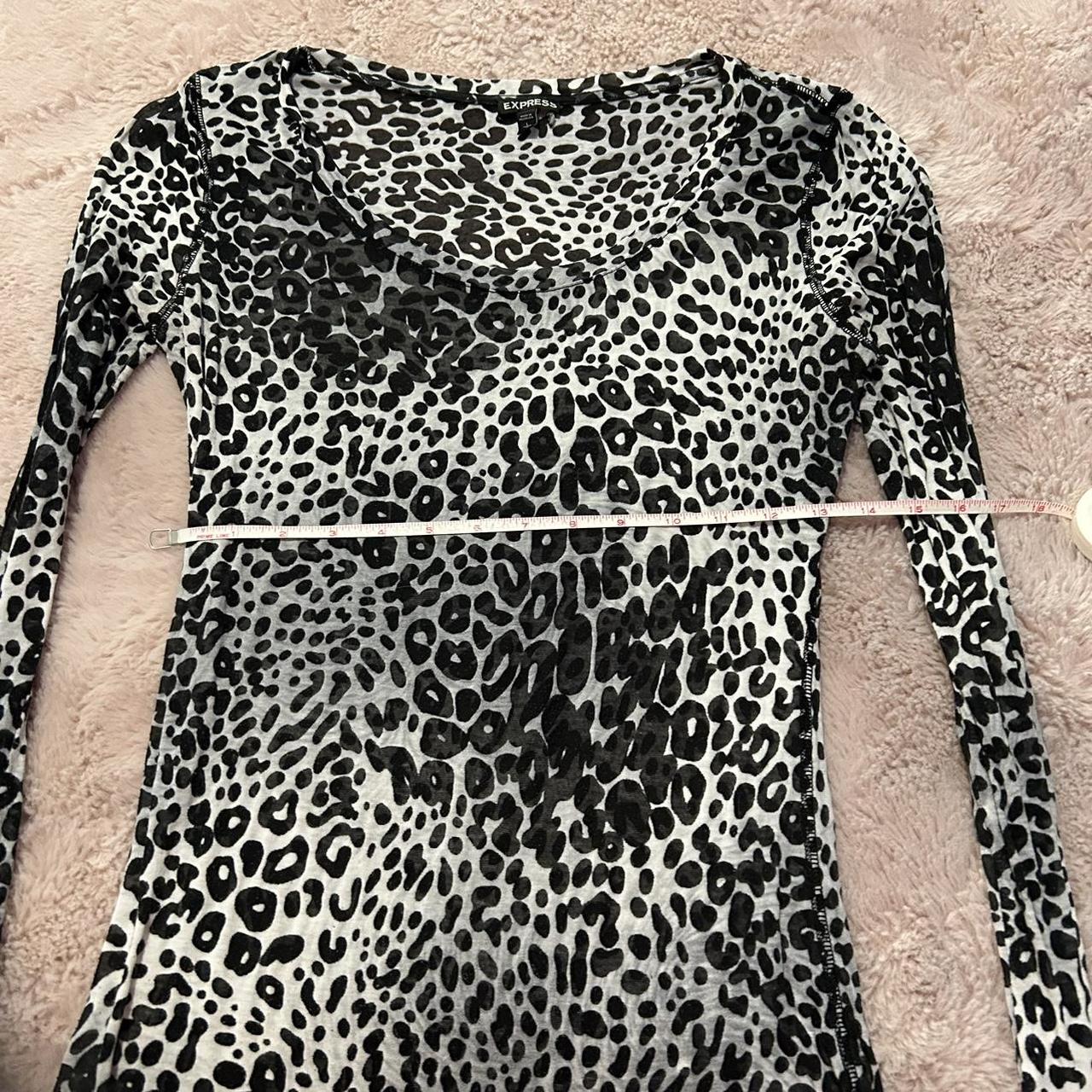leopard print y2k top 🐆 shipping: $4 black and... - Depop