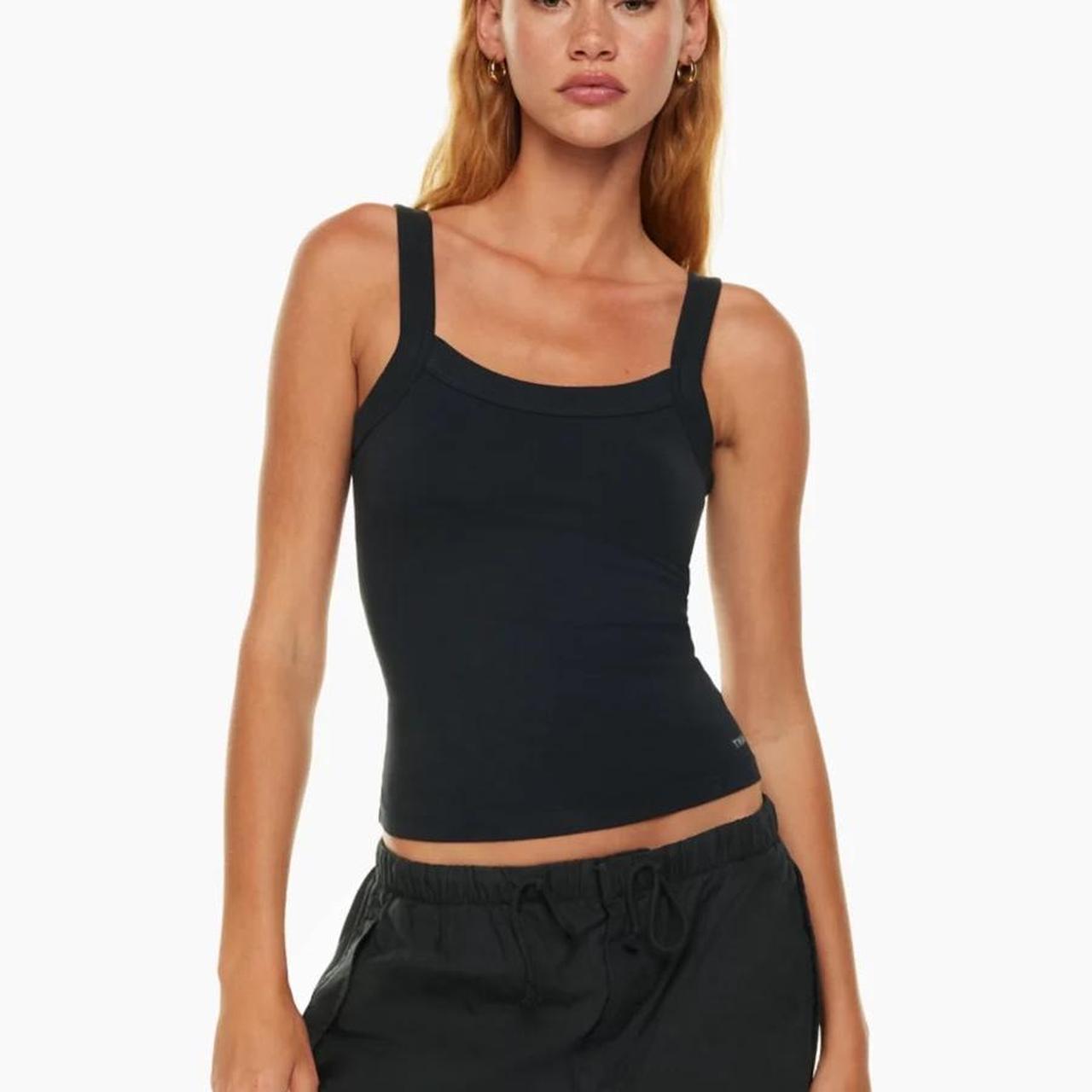 aritzia tna hold it sutton white tank size s *1st... - Depop