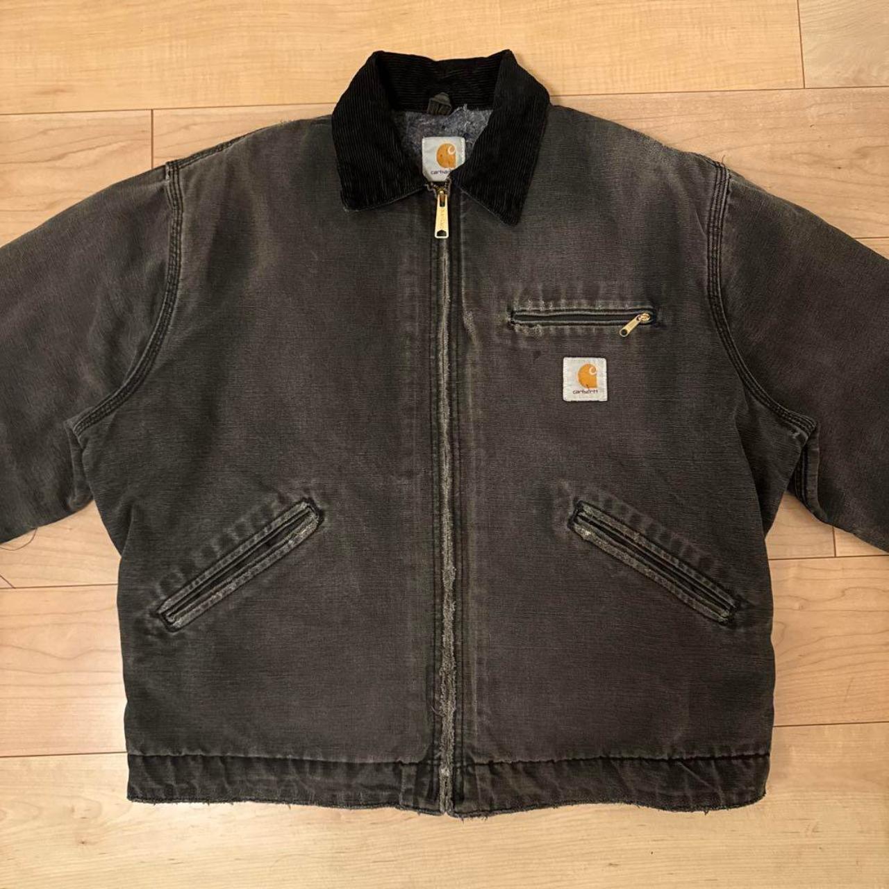Carhartt Detroit Jacket Black Made in USA Detroit... - Depop