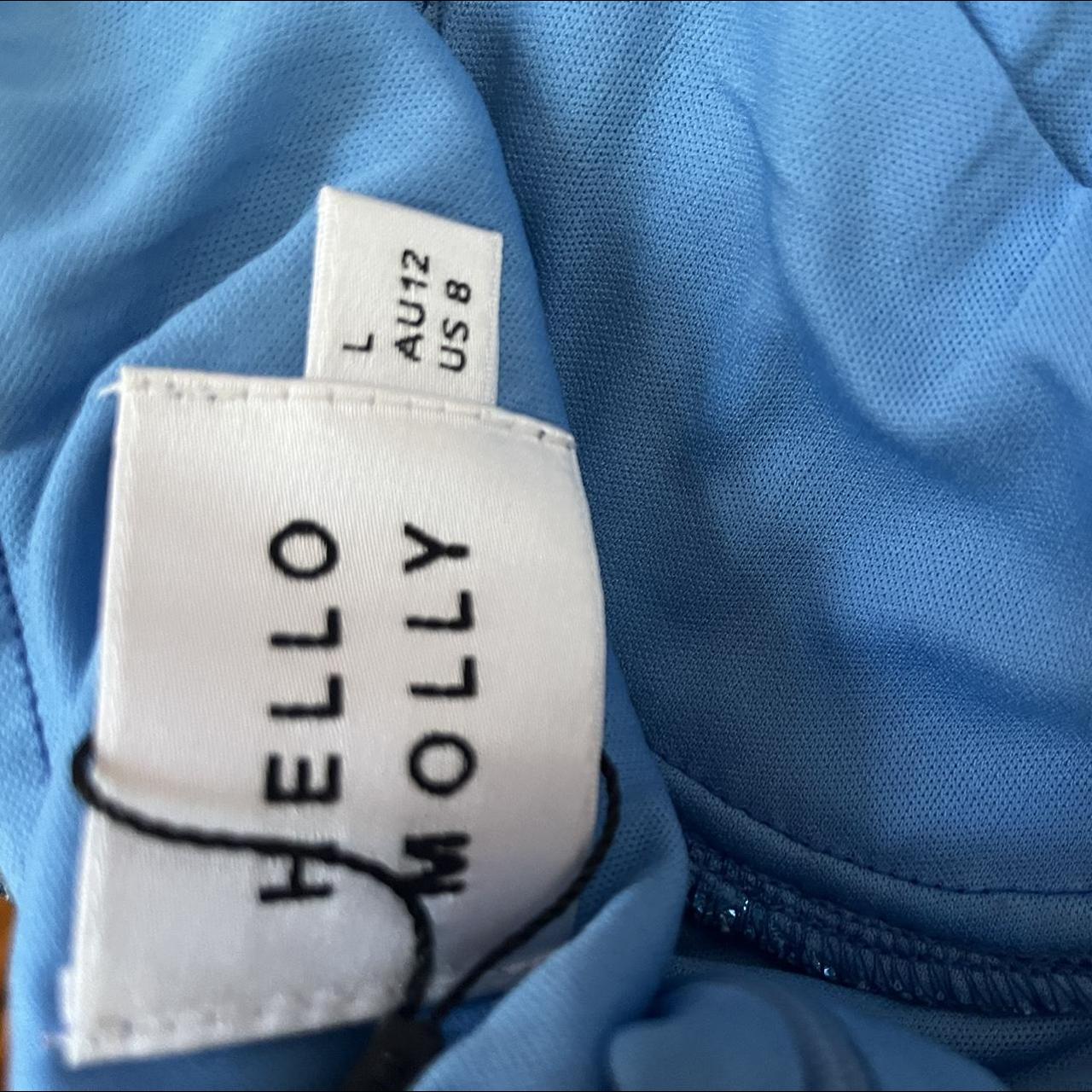 hello molly blue sequins dress women’s US 8 (willing... - Depop