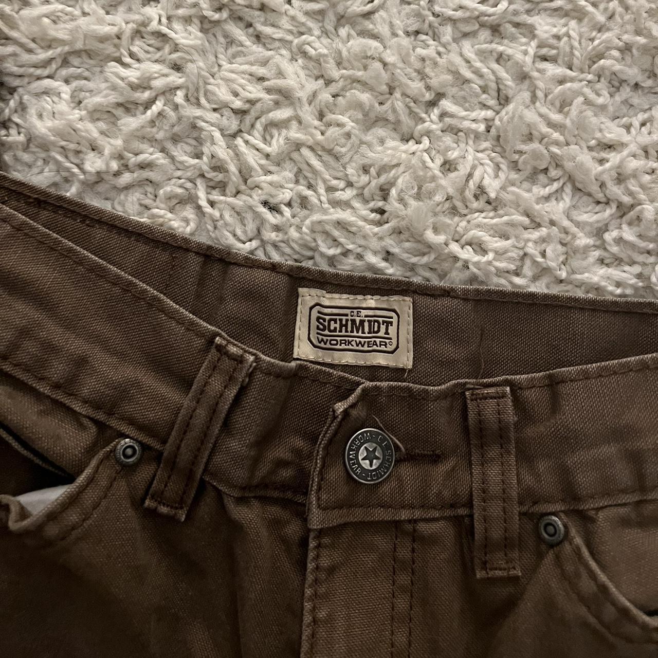 Brown Schmidt Workwear Cargo Pants (thrifted &... - Depop