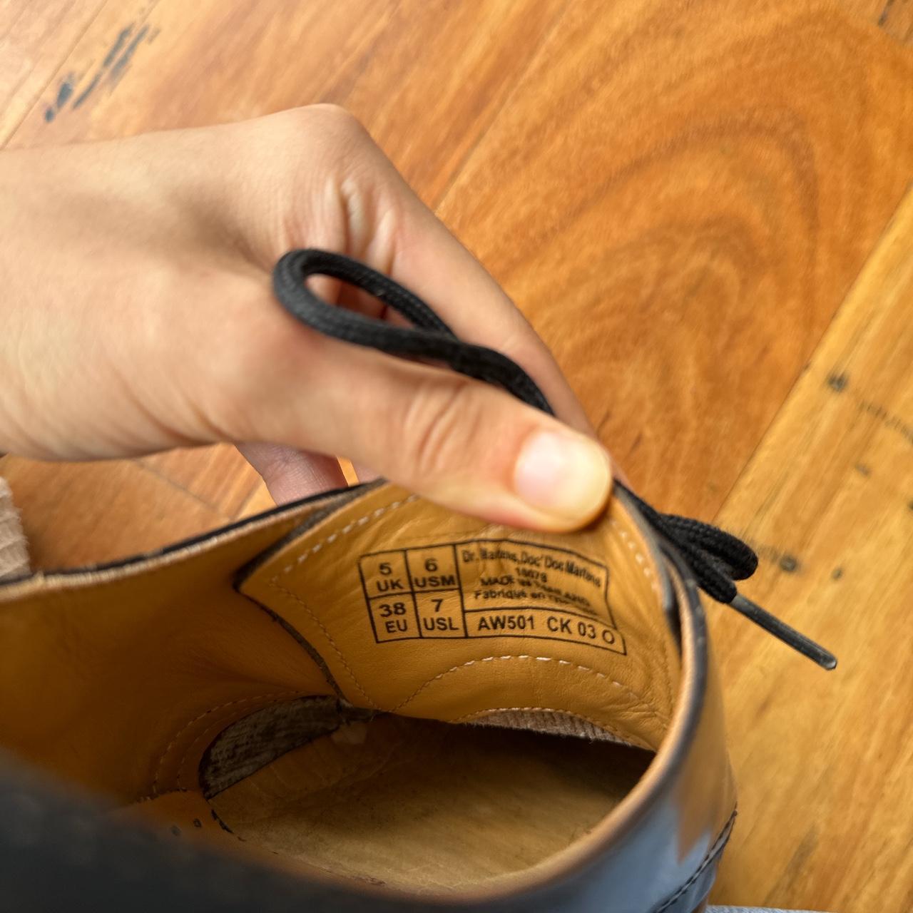 Black low cut doc martens shoes Eu 38, UK 5 - Depop