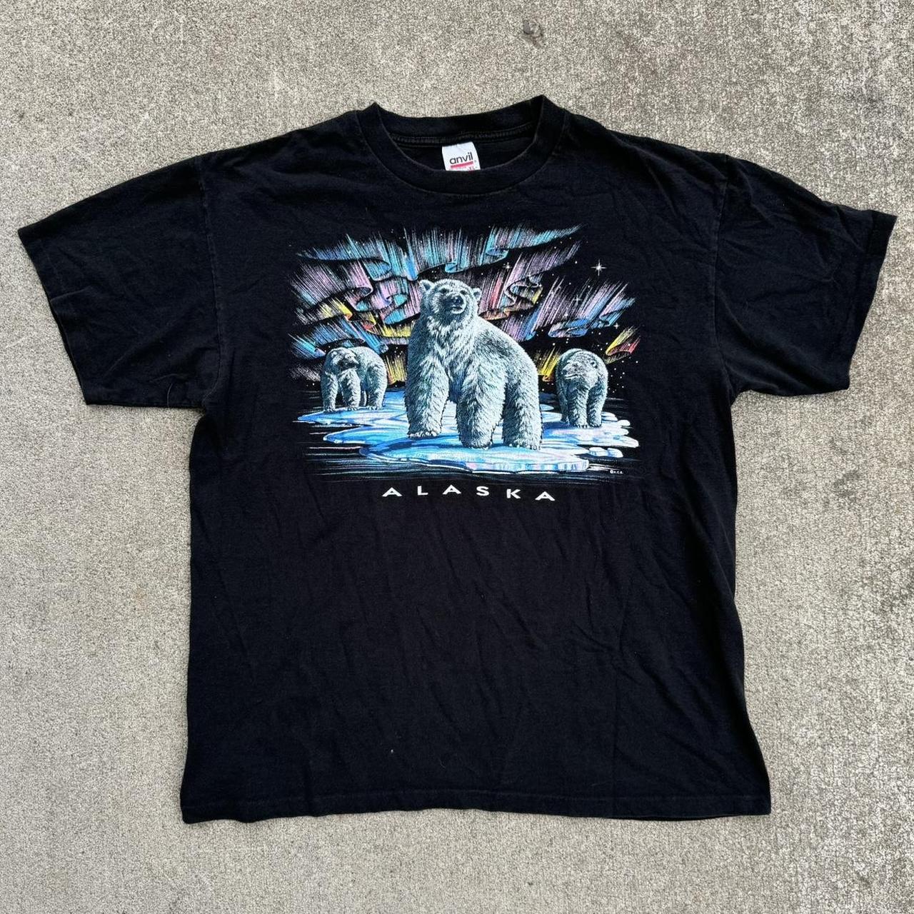 🐻‍ ️ Vintage 90s Anvil Alaska Polar Bear/Northern... | Depop