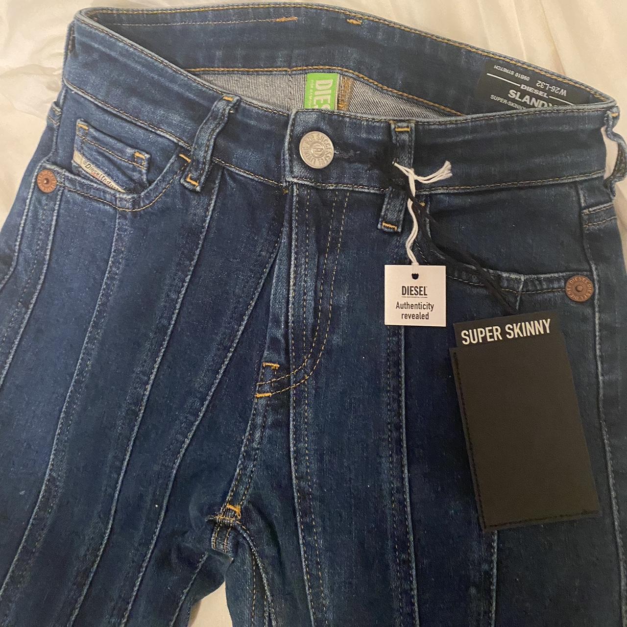 100% authentic diesel skinny jeans. never worn. open... - Depop