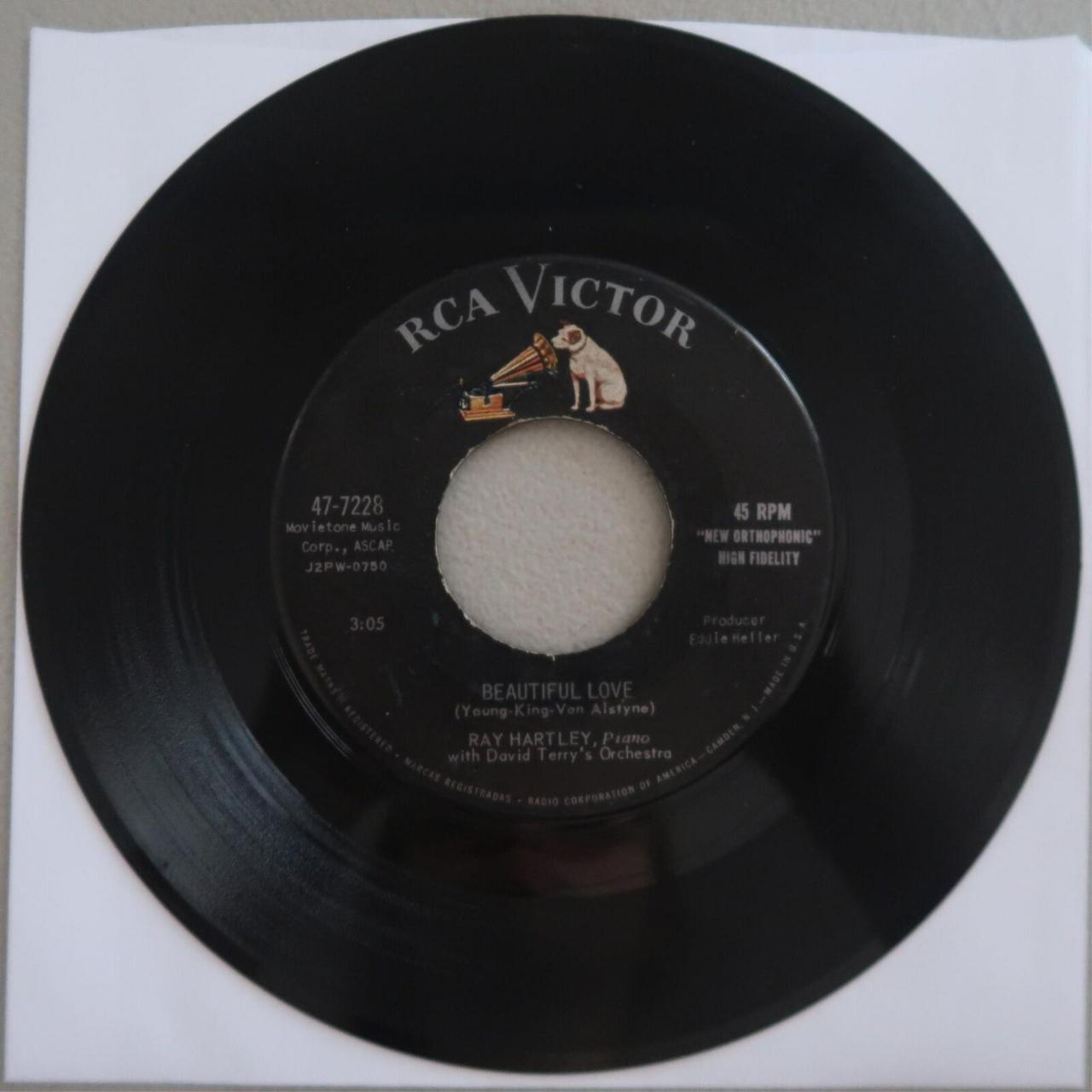 RAY HARTLEY BEAUTIFUL LOVE/CHANSON D'AMOUR RCA... - Depop