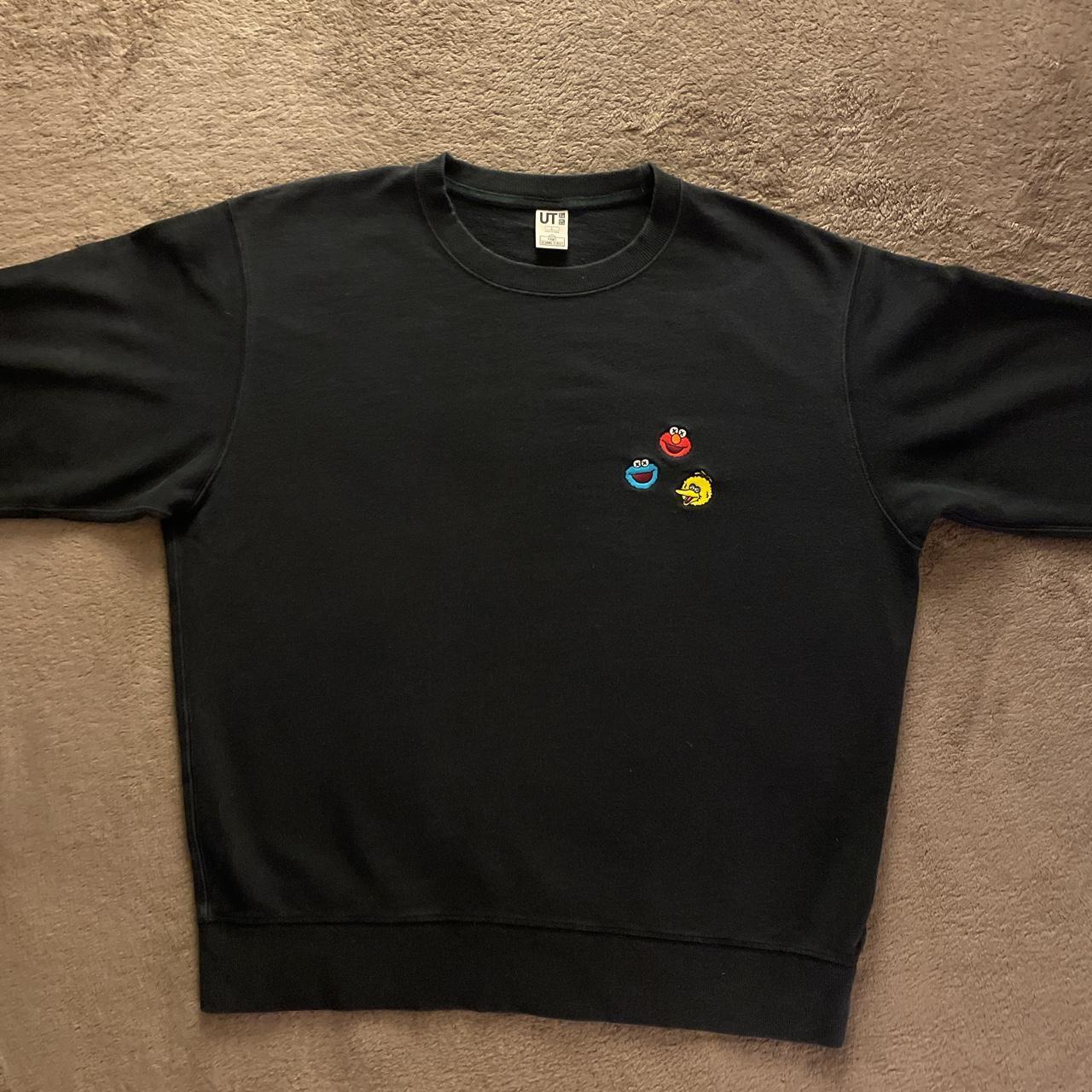 Kaws Crewneck Sesame Street Crewneck Sweater in a... - Depop