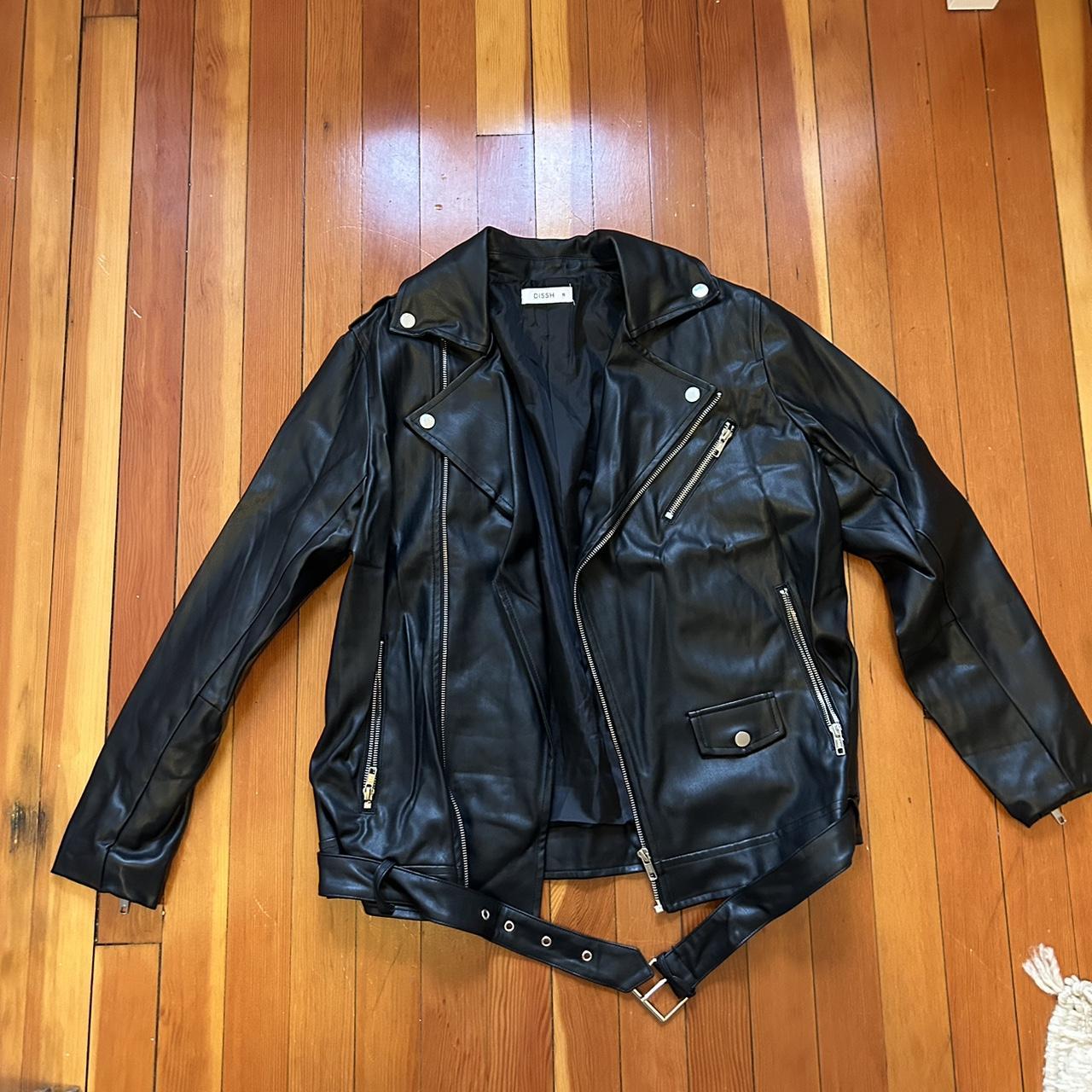 DISSH biker jacket AUS 10 fits like a Medium Like... - Depop