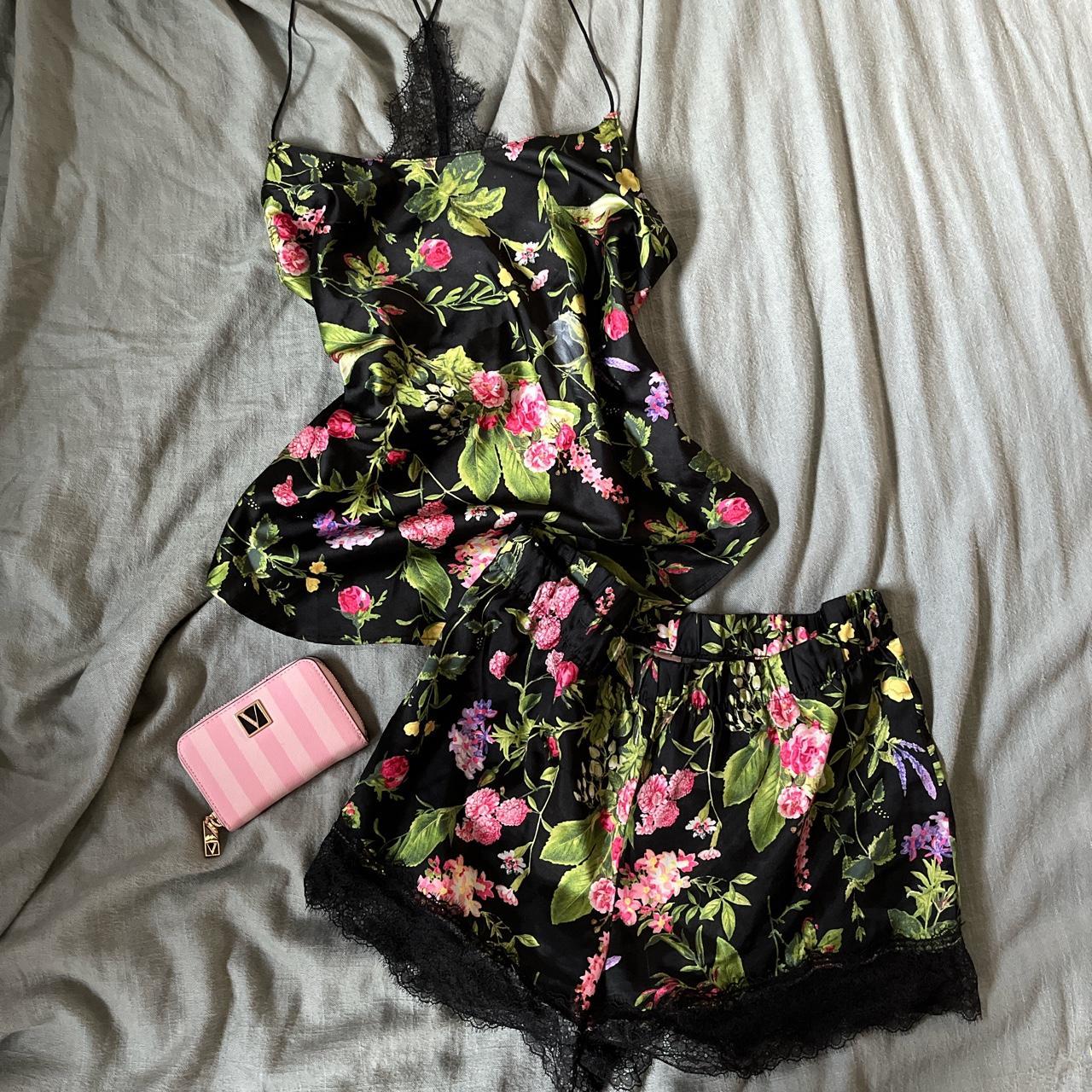 victoria secret lace sleep set so cute just barely... - Depop