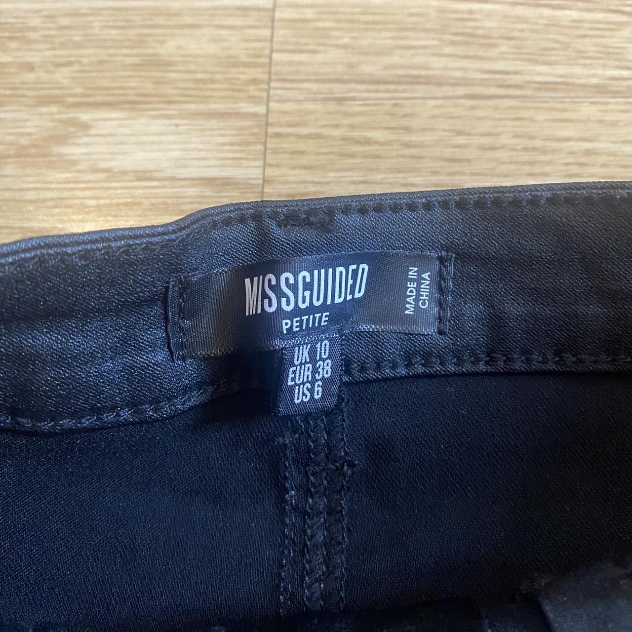 Missguided Faux Leather Mini Skirt Size Uk 10 Depop