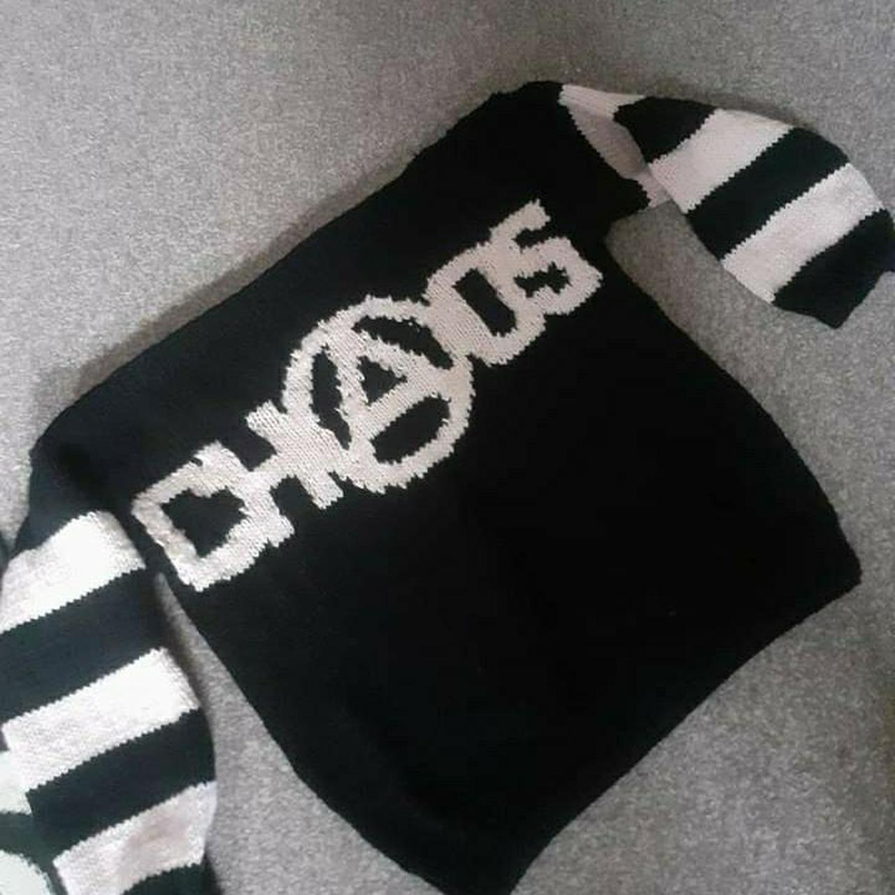 New Handknitted Chaos Sex Pistols Punk Rock Jumper Depop