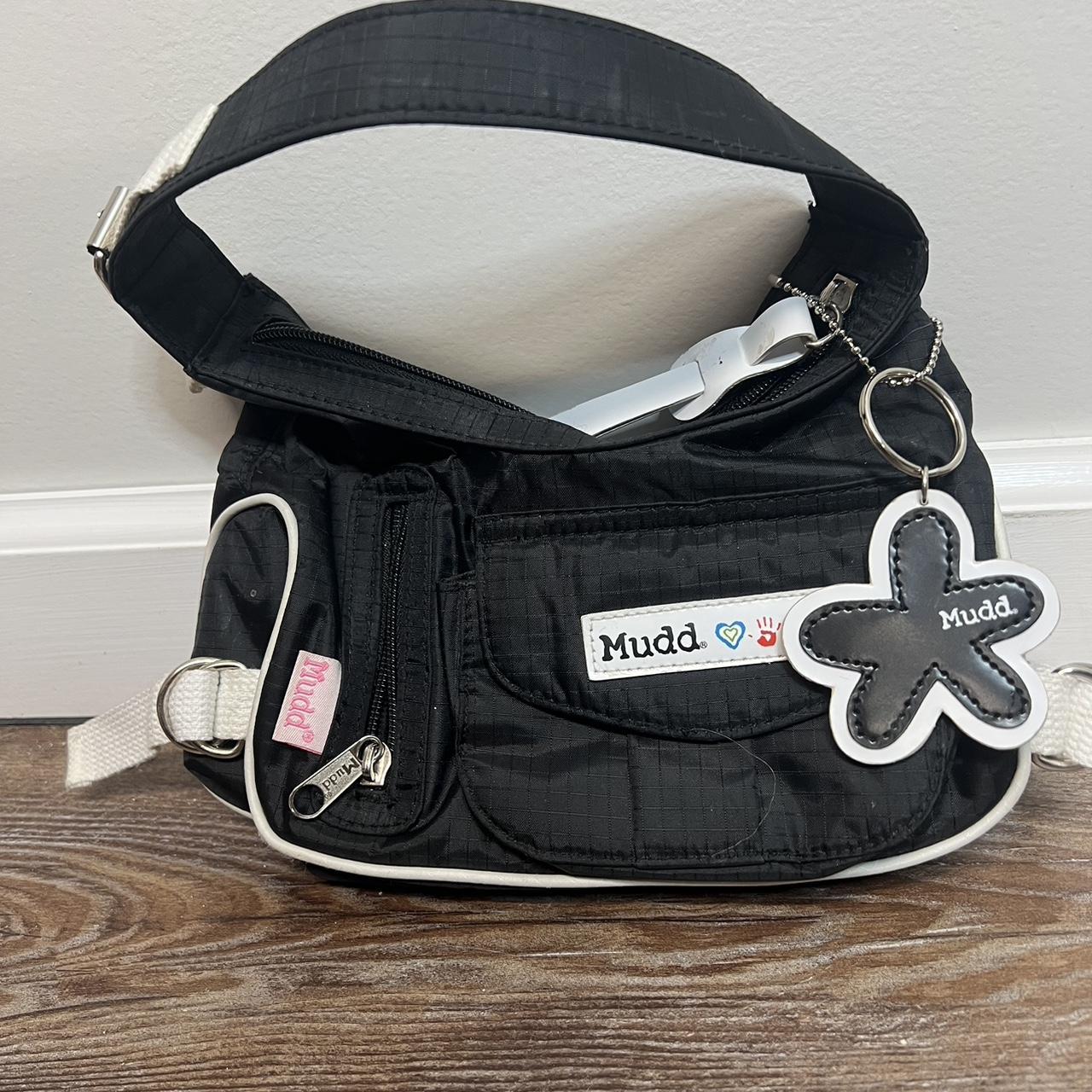Vintage Black and White Mudd Purse #vintage #mudd... - Depop