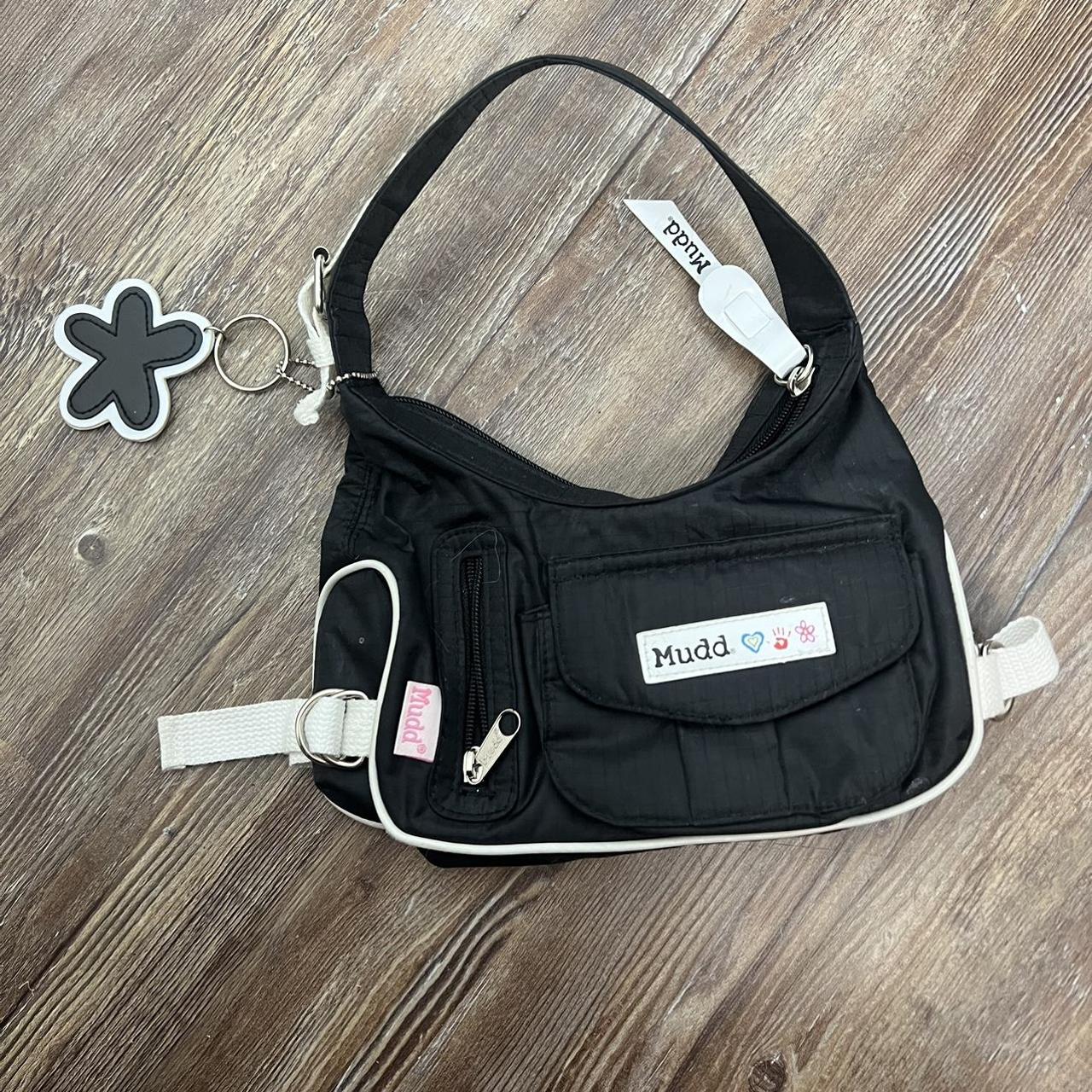 Vintage Black and White Mudd Purse #vintage #mudd... - Depop