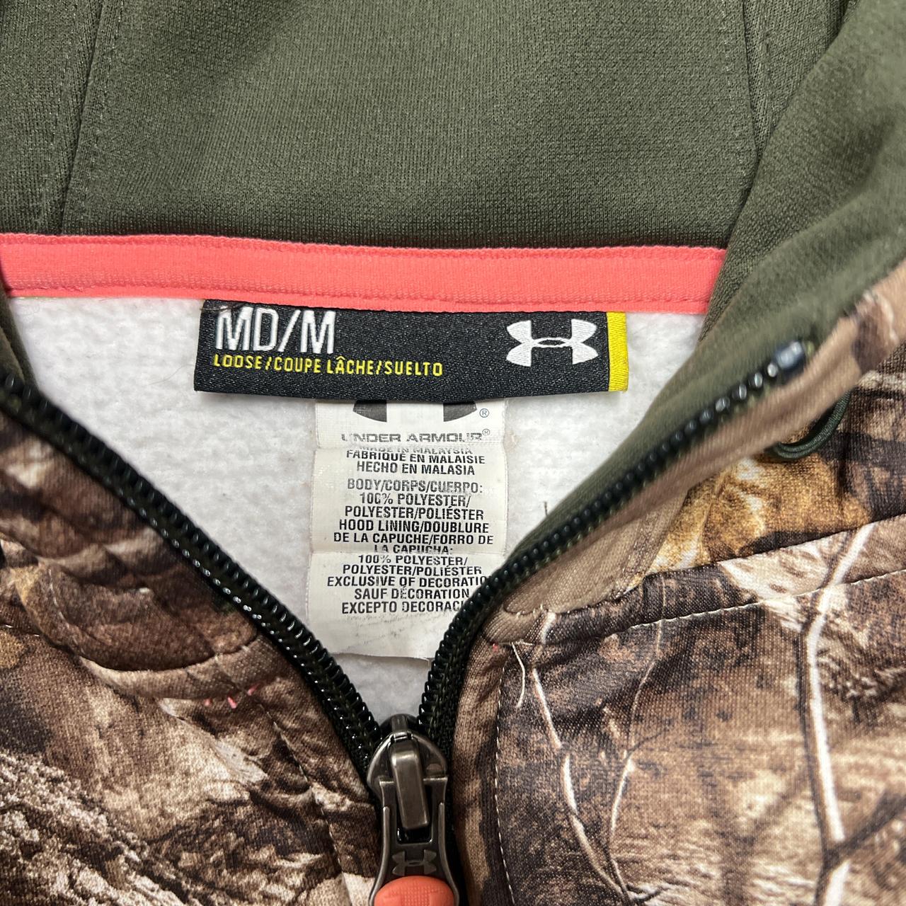 Under Armour realtree camo zip up hoodie with hot... - Depop