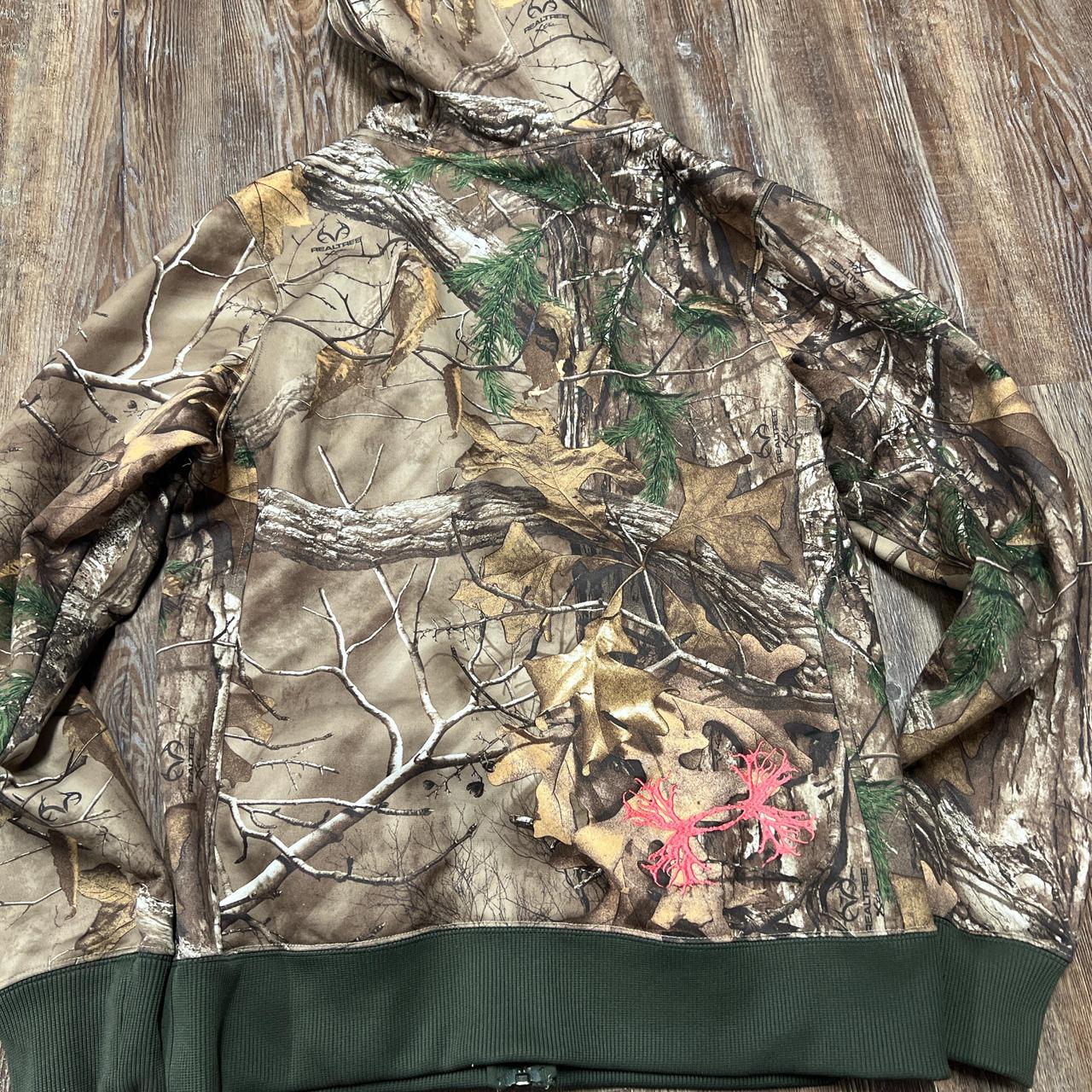 Under Armour realtree camo zip up hoodie with hot... - Depop