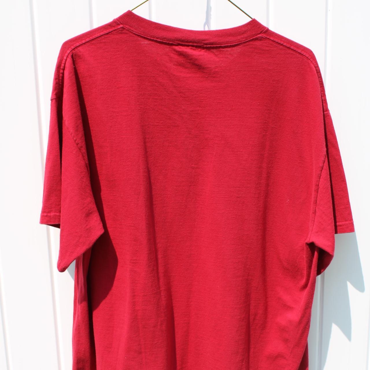 Throwback. Men's Red T-shirt | Depop