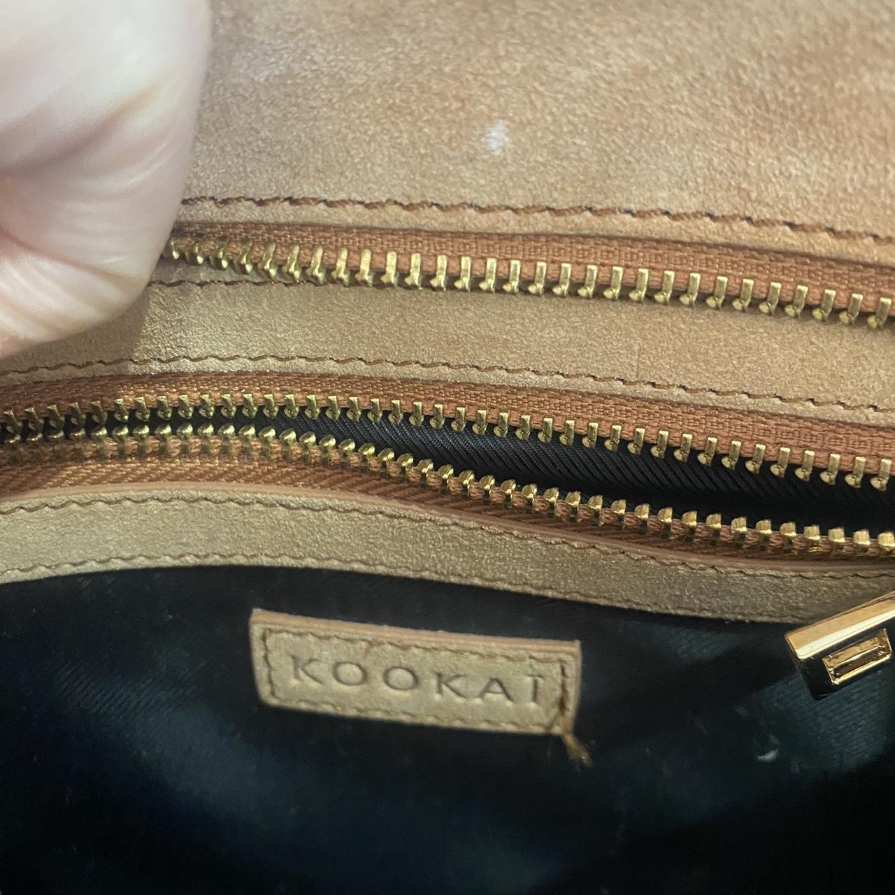 KOOKAI brown suede leather bag. Used once or twice.... - Depop