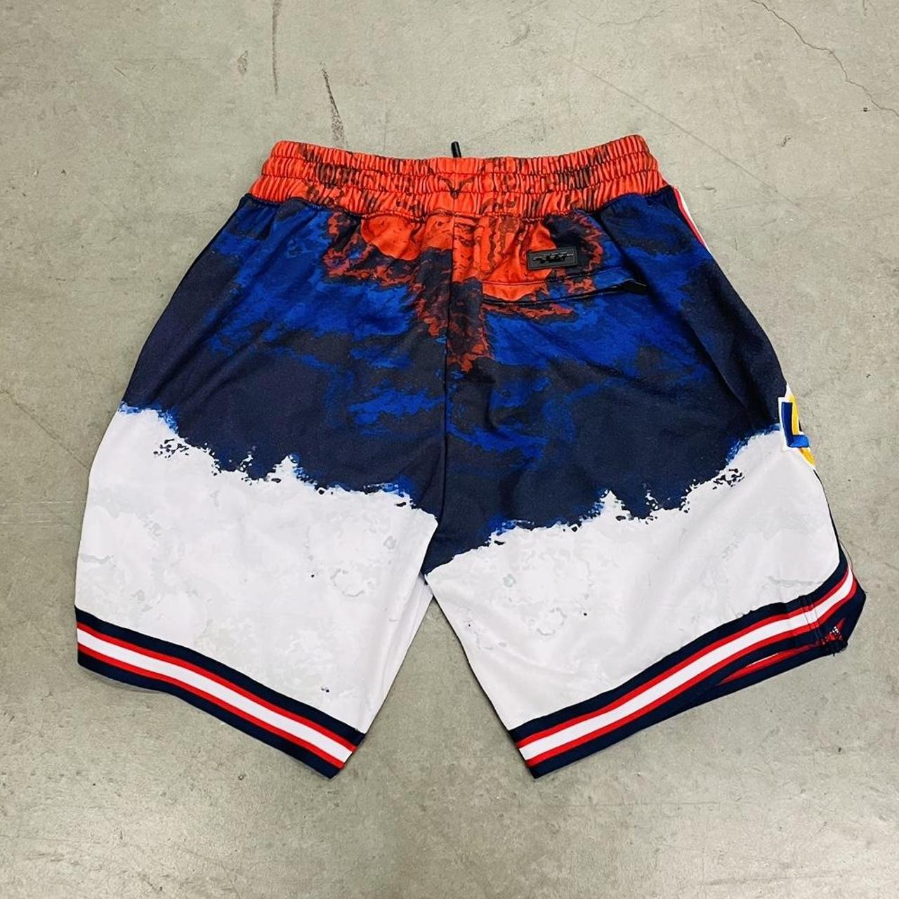 Pro Standard Men's White and Red Shorts | Depop