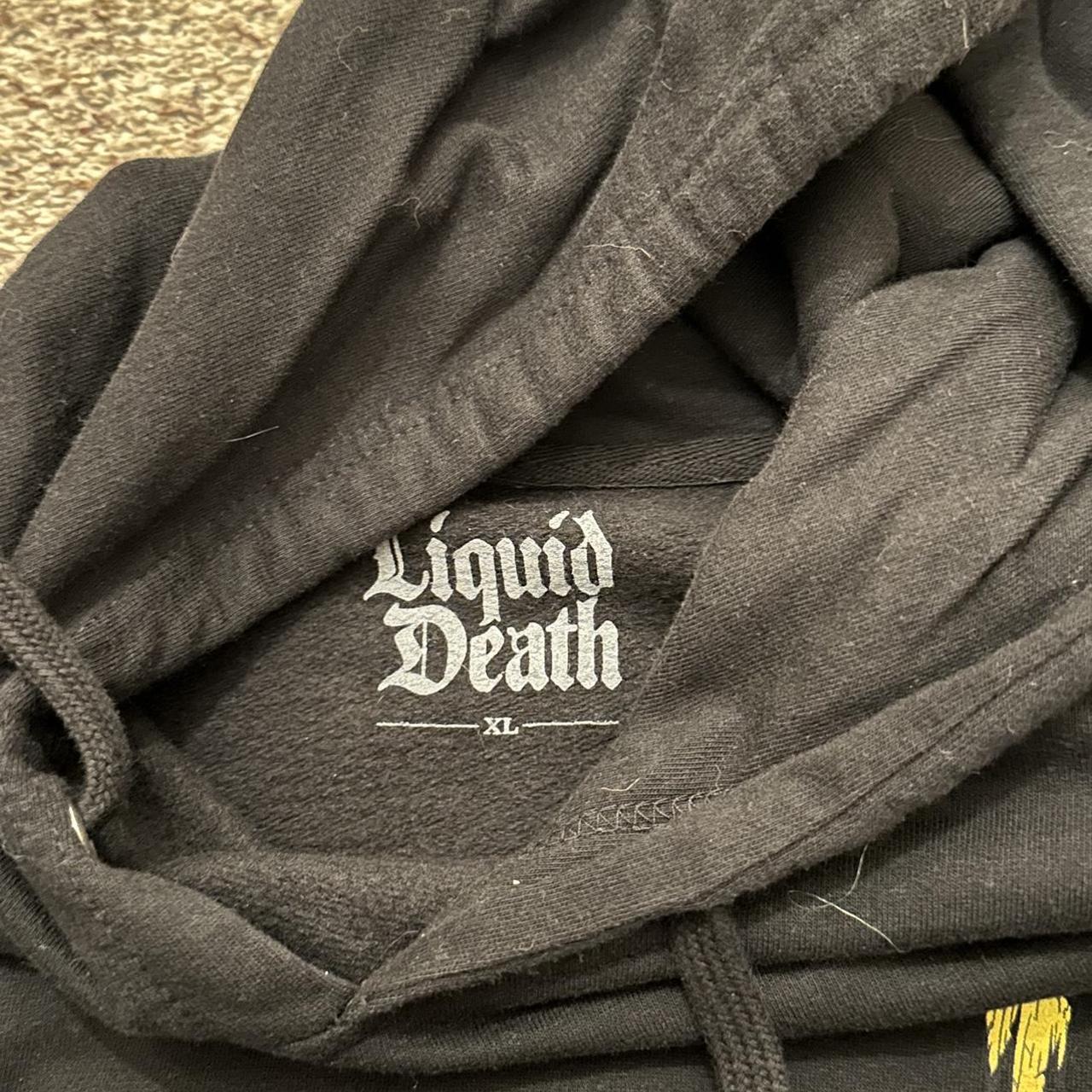 Liquid death murder your thirst hoodie #metal... - Depop