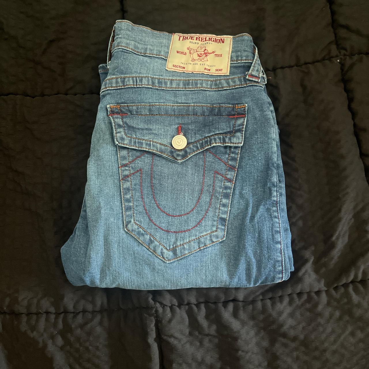 True Religion Ricky Relaxed Straight Jeans! Size:... | Depop