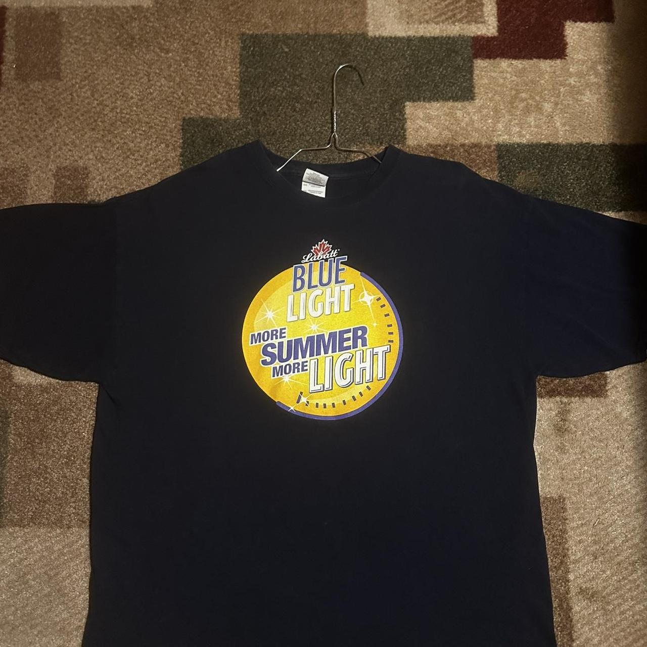 Vintage Labatt Blue Light More Summer Shirt Size... | Depop