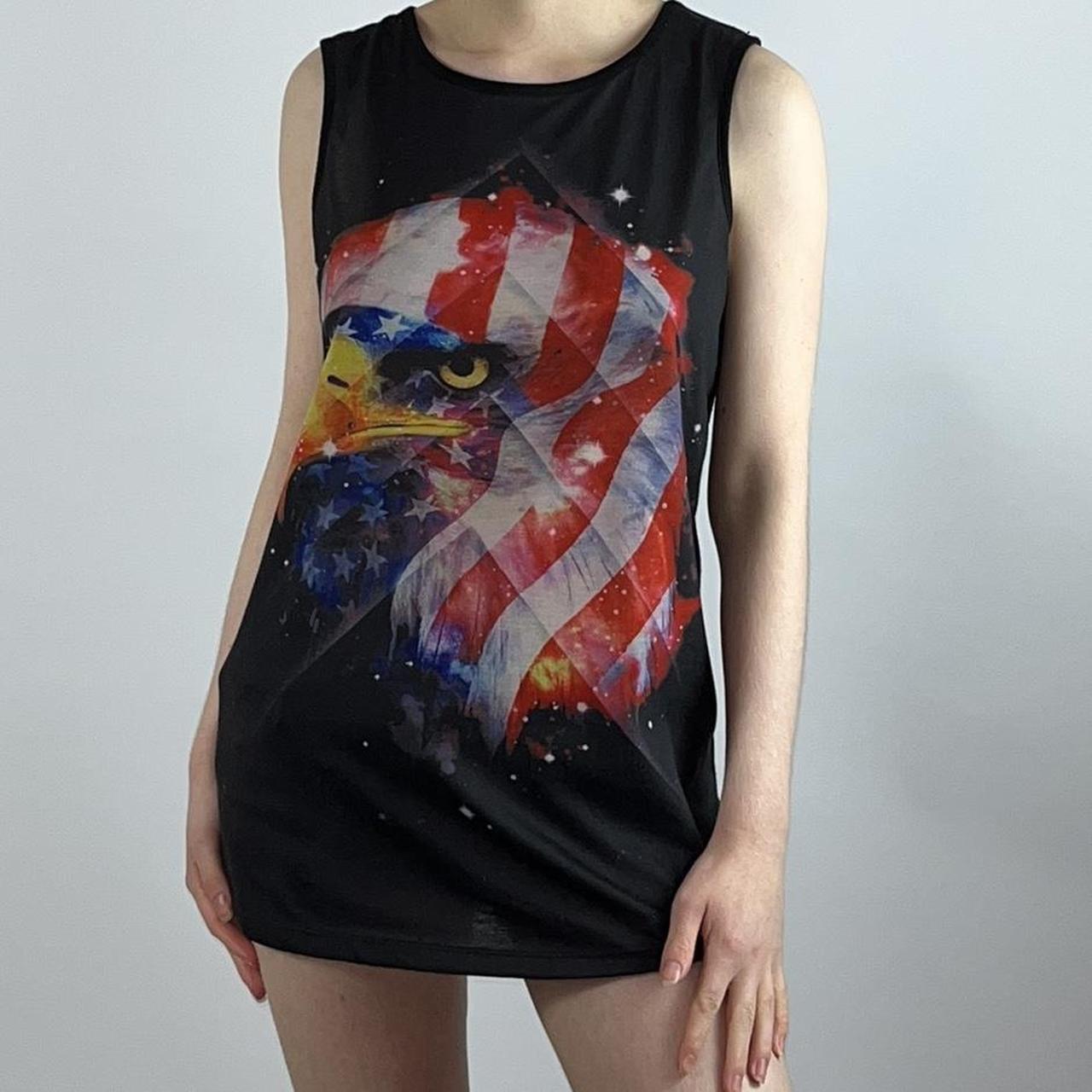 vintage y2k old blue label new look tank top size 10... - Depop