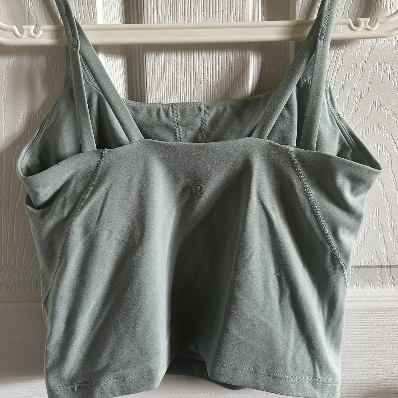 Light blue lululemon workout tank top Has a built... - Depop