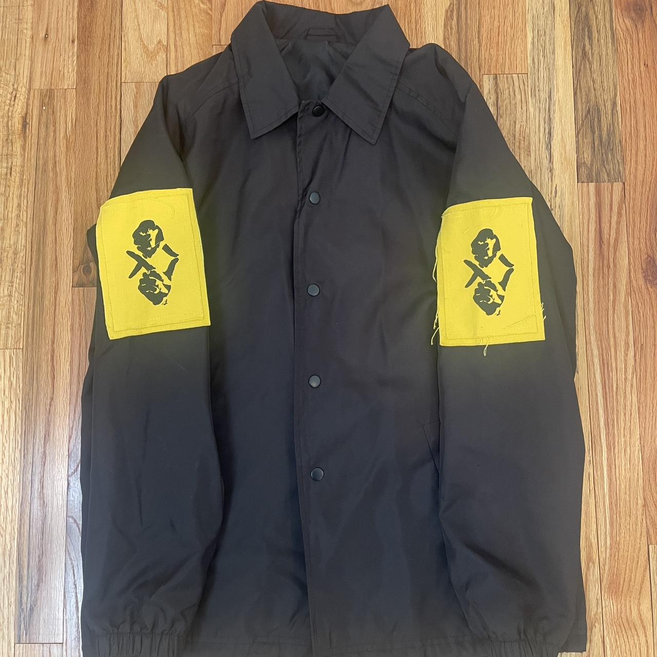 Kith Men's Black and Yellow Jacket | Depop