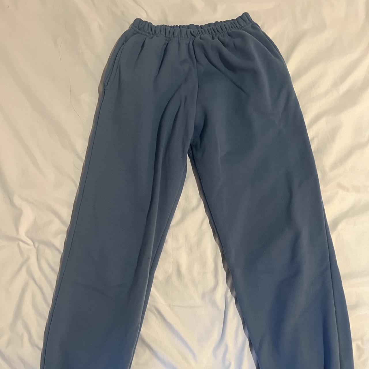 Pretty Little Thing dark blue sweatpants. Super comfy! - Depop