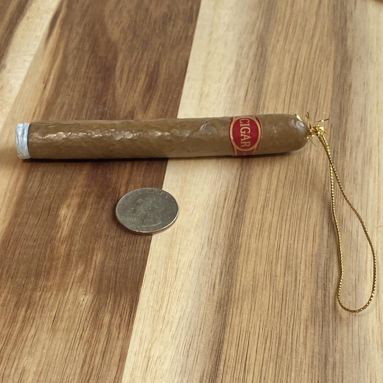 Fake Cigar Christmas Ornament 5 1/2" Faux Cigar... - Depop