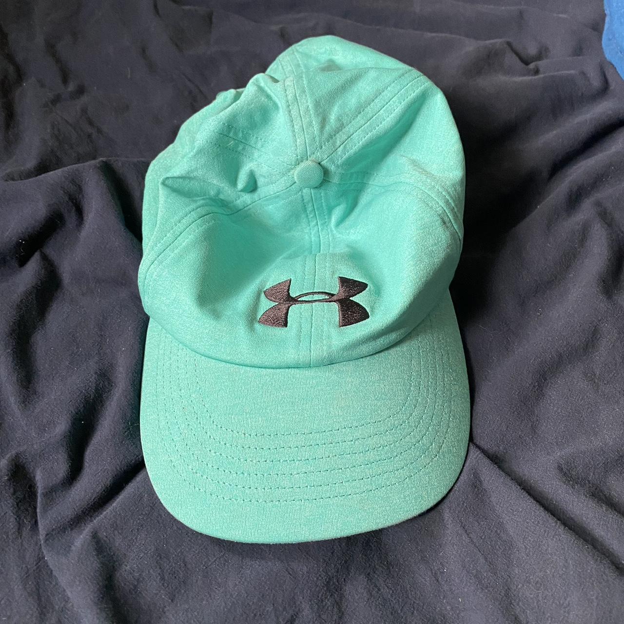 aqua under armour sportswear hat. perfect for... - Depop