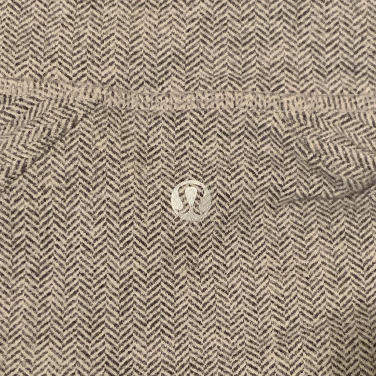 Grey, white and black lululemon align jacket - Depop