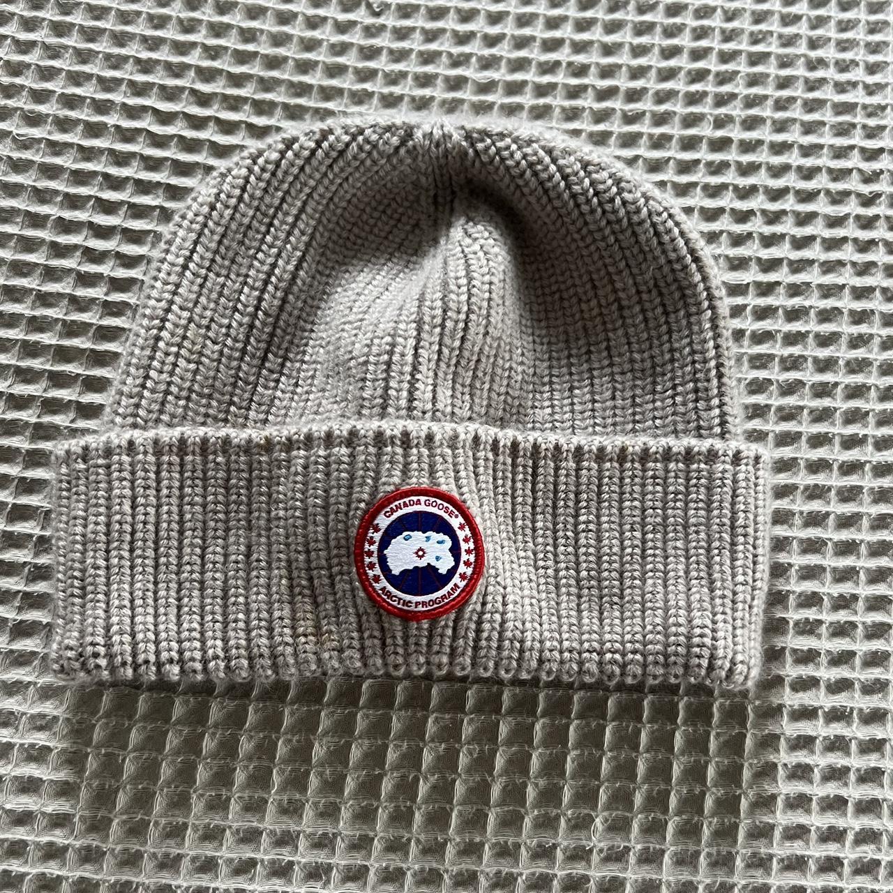 Tan Canada Goose beanie - OS (washed as well) *one... - Depop