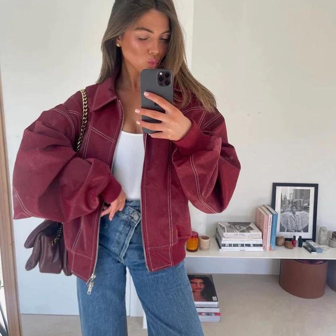 The cutest Ruby Weave Red jacket 🧥 (Zara dupe). ️... - Depop