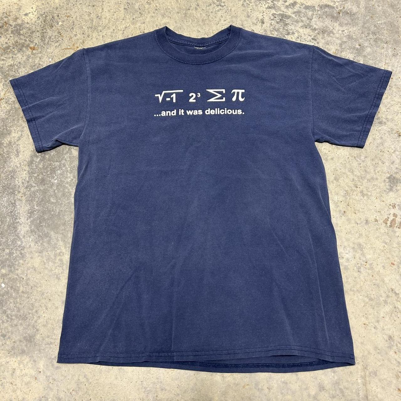 Vintage Y2K Pi Day Funny Parody T-Shirt 8/10... - Depop