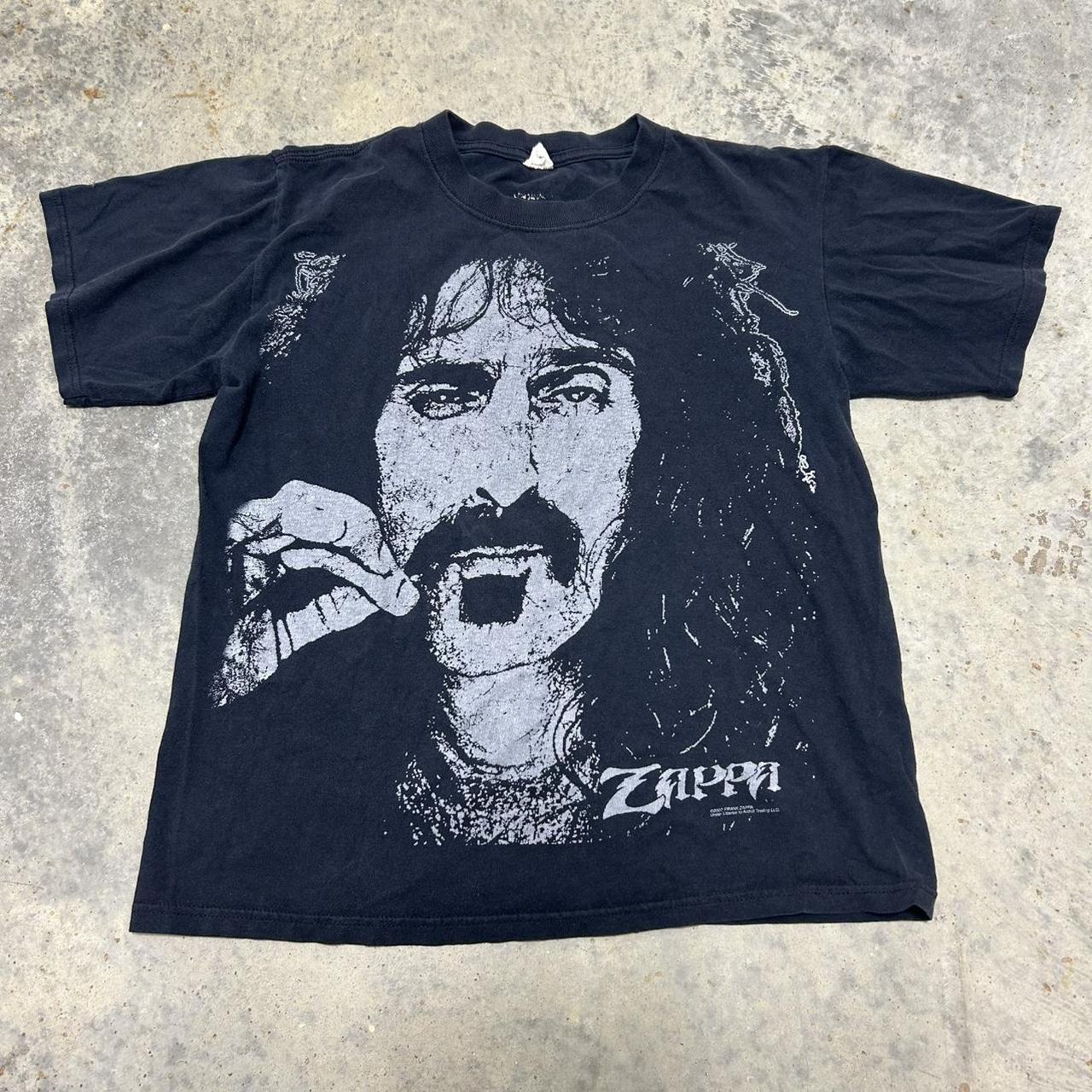 Vintage Y2K Frank Zappa Big Face Graphic T-Shirt... | Depop