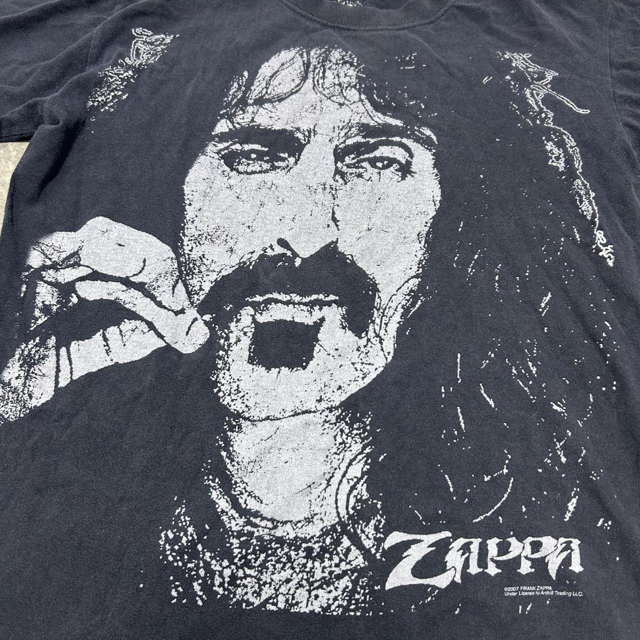 Vintage Y2K Frank Zappa Big Face Graphic T-Shirt... | Depop
