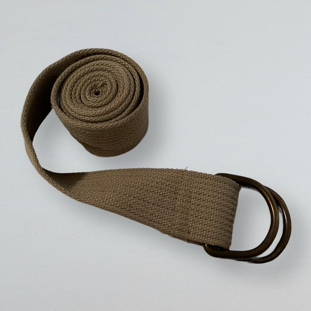 Tan Men’s Web Belt Size 34 Not sure of the... - Depop