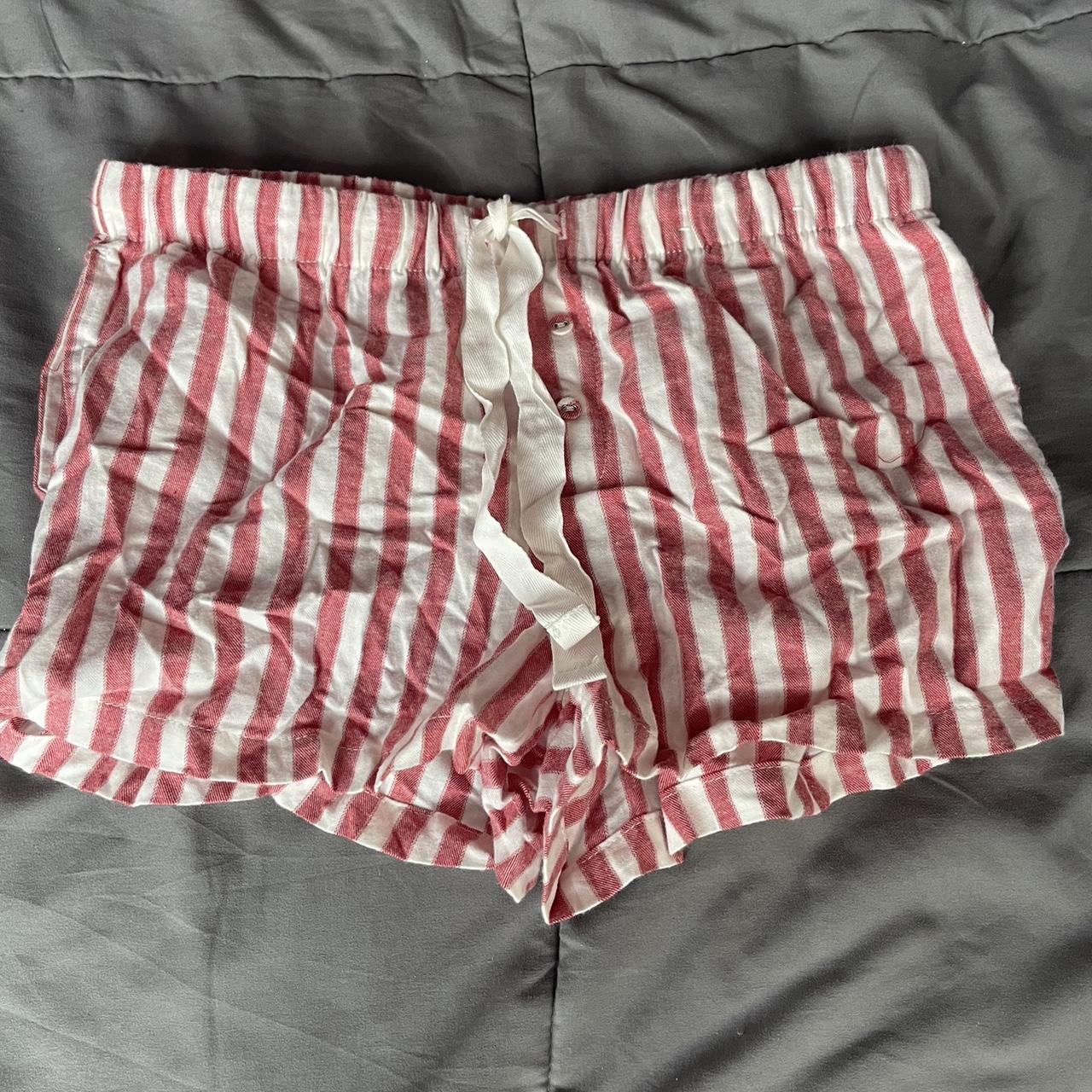 Stars Above Women's Red and White Shorts | Depop