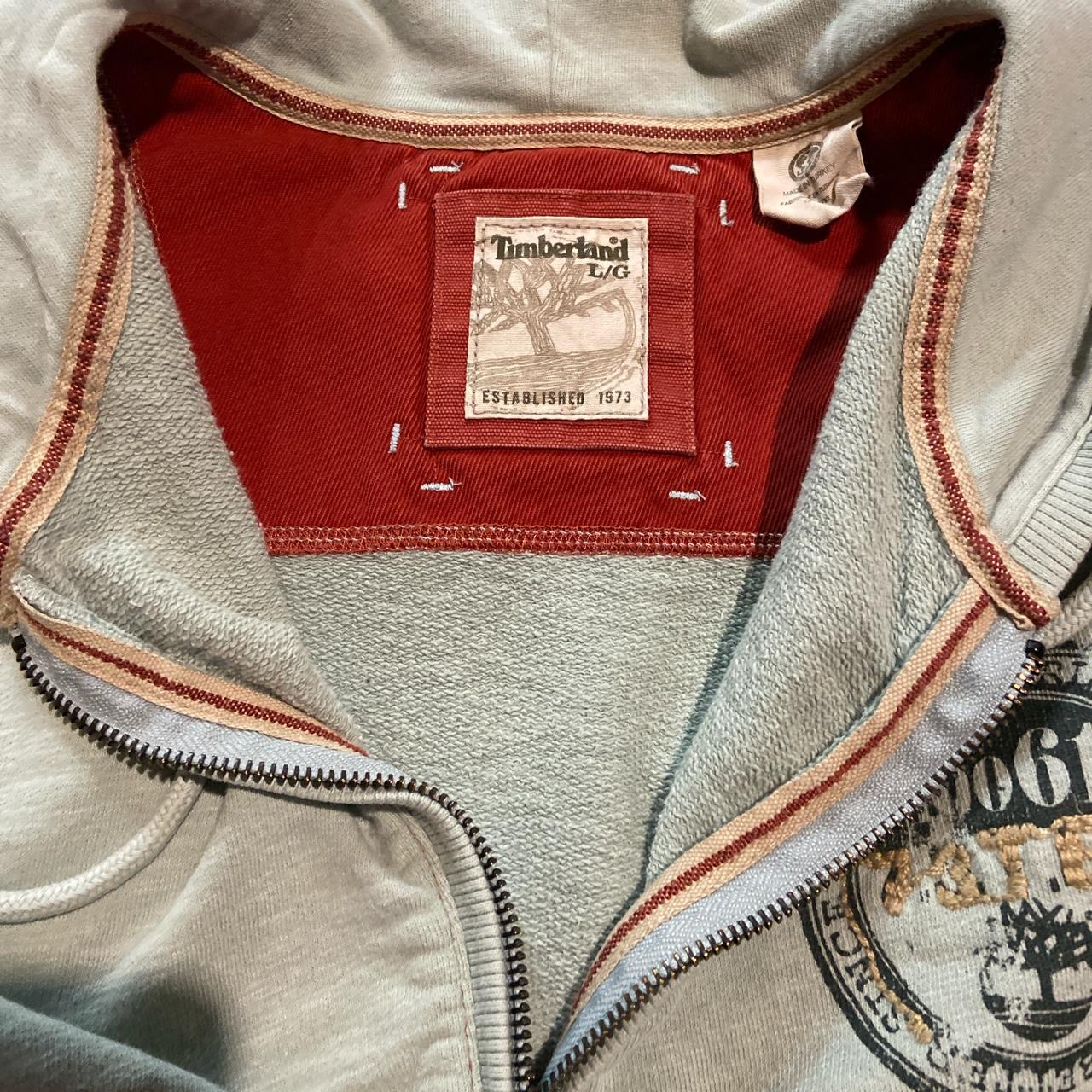 Timberland teal vintage zip up - Depop