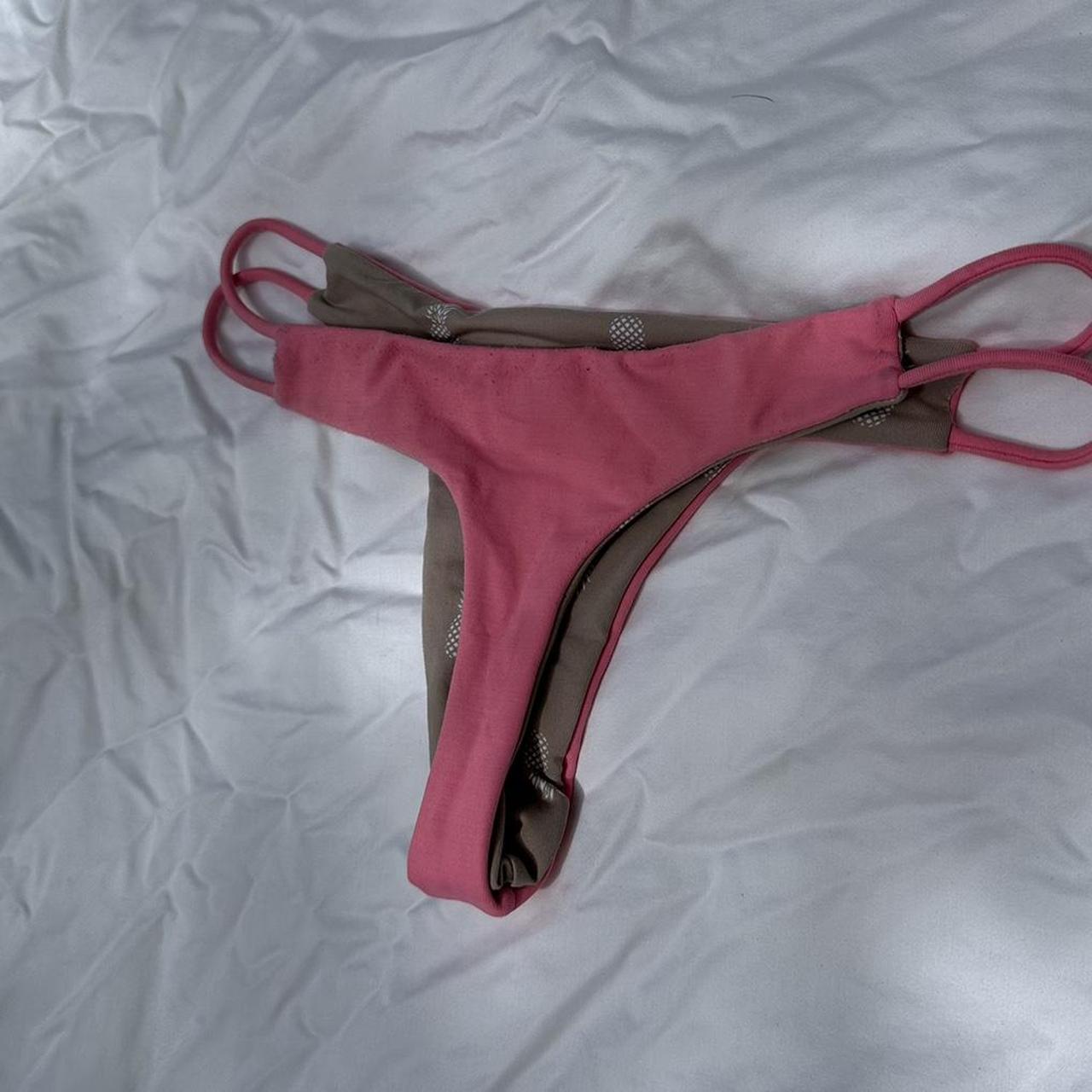 Midori Bikinis// whale tail bottom// Super Pretty Pink - Depop