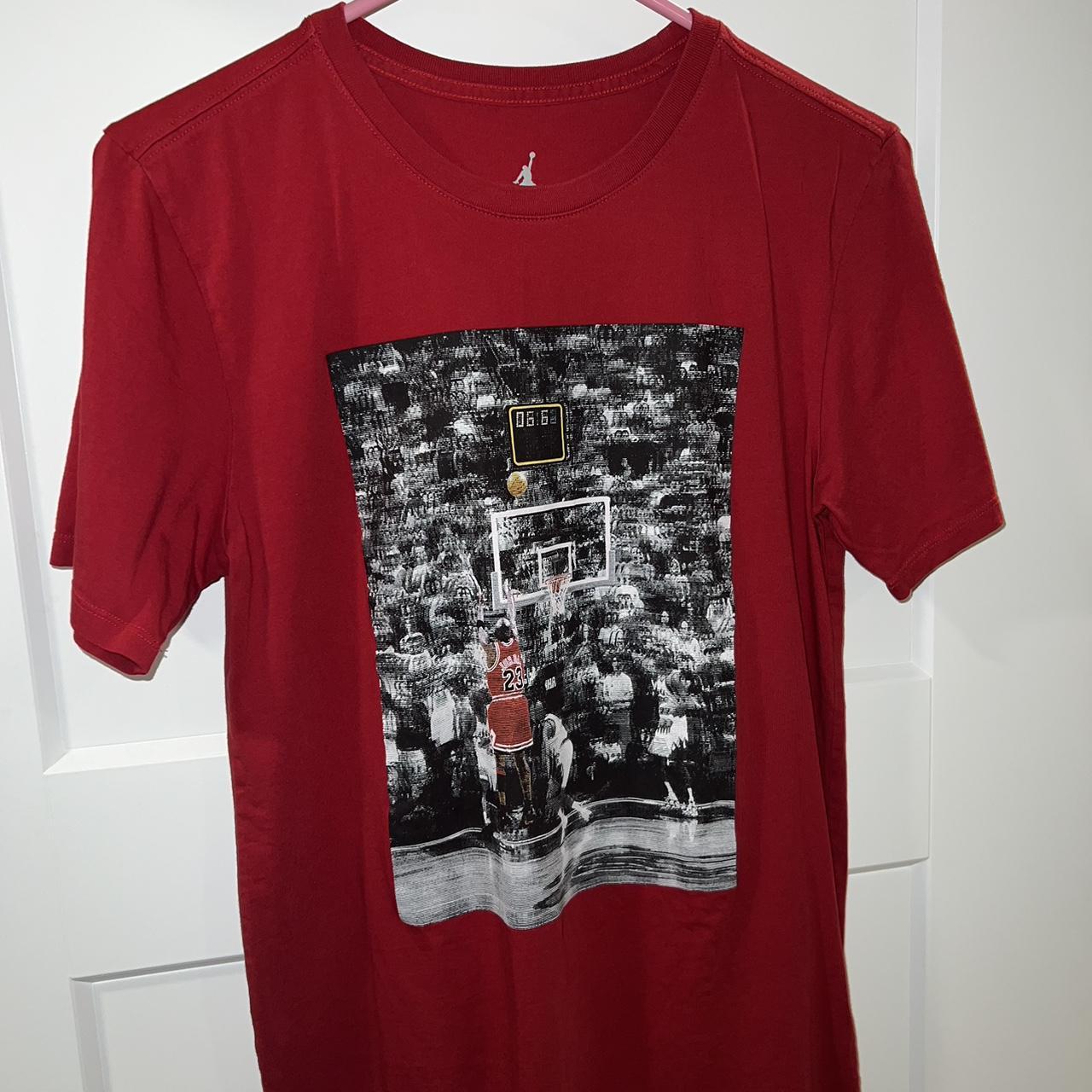 Red Jordan T-shirt Size small Never worn but tags... - Depop