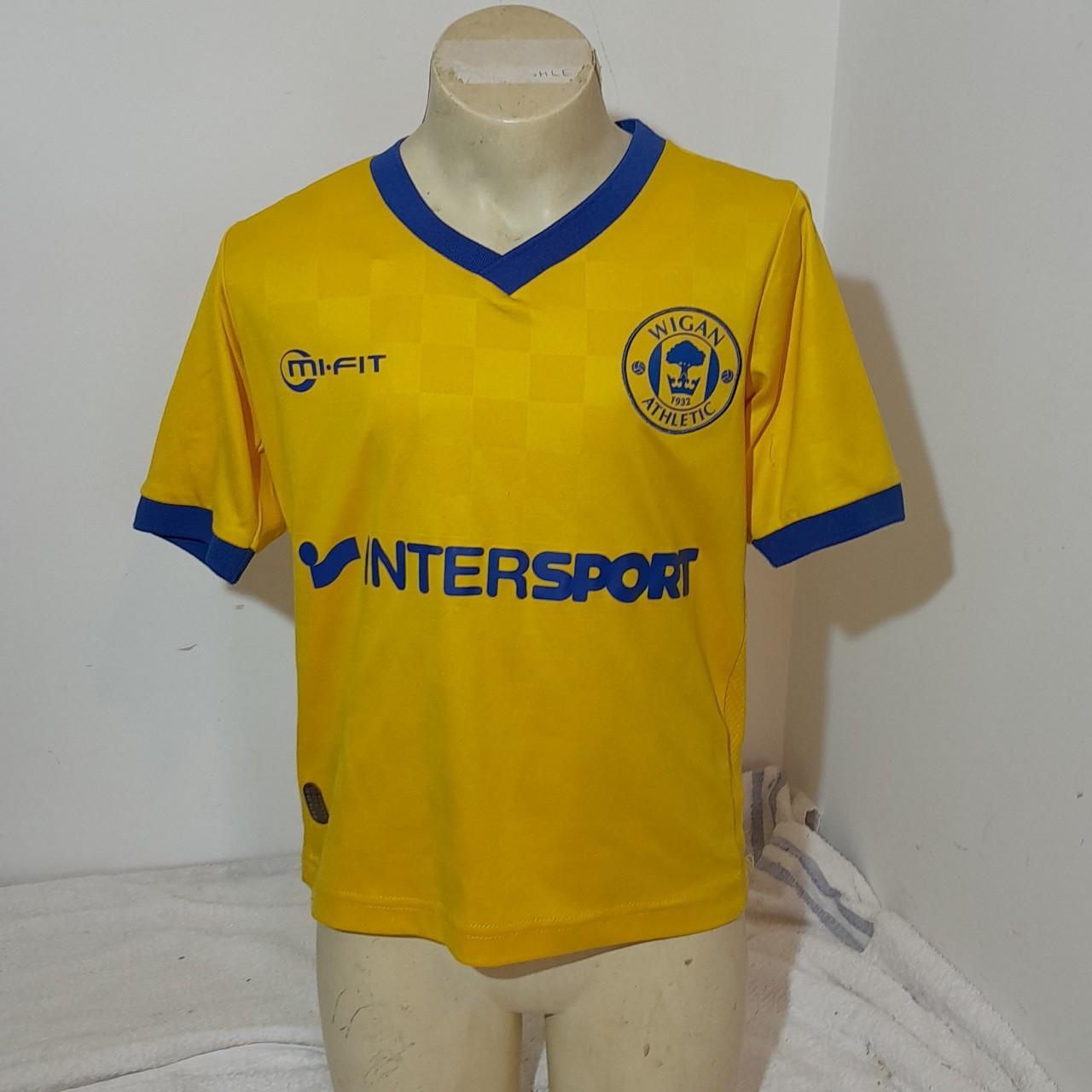 WIGAN ATHLETIC away jersey XS BOYS 7-8 YEARS MY... - Depop