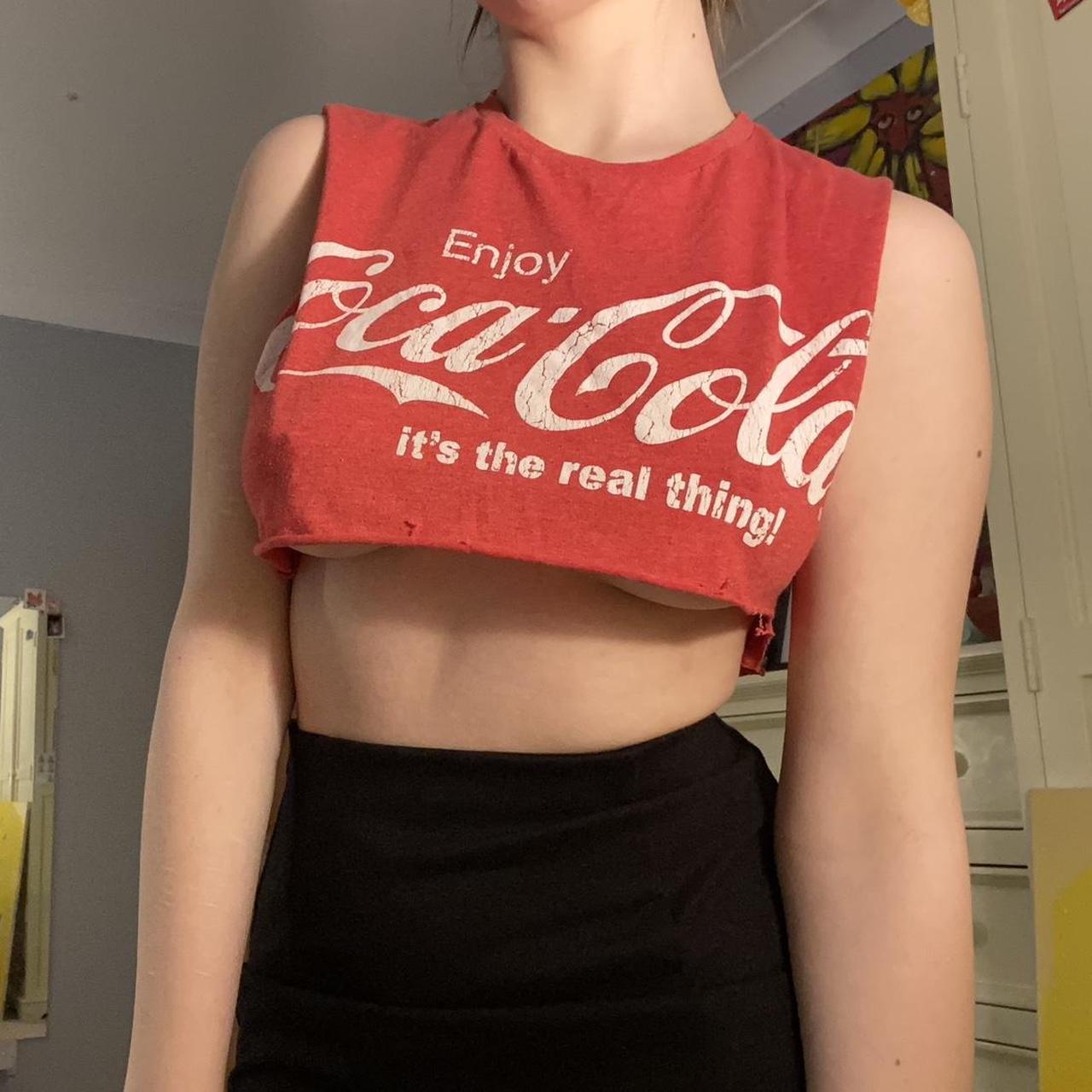 Red Mini Cropped Top Perfect For Festivals Over A Depop