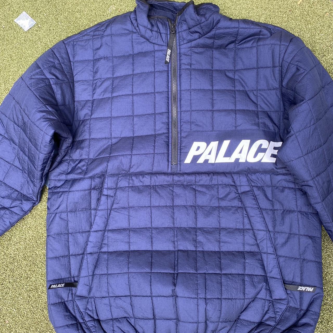 Palace Navy Armour Jacket XL 3M Thinsulate lining... - Depop