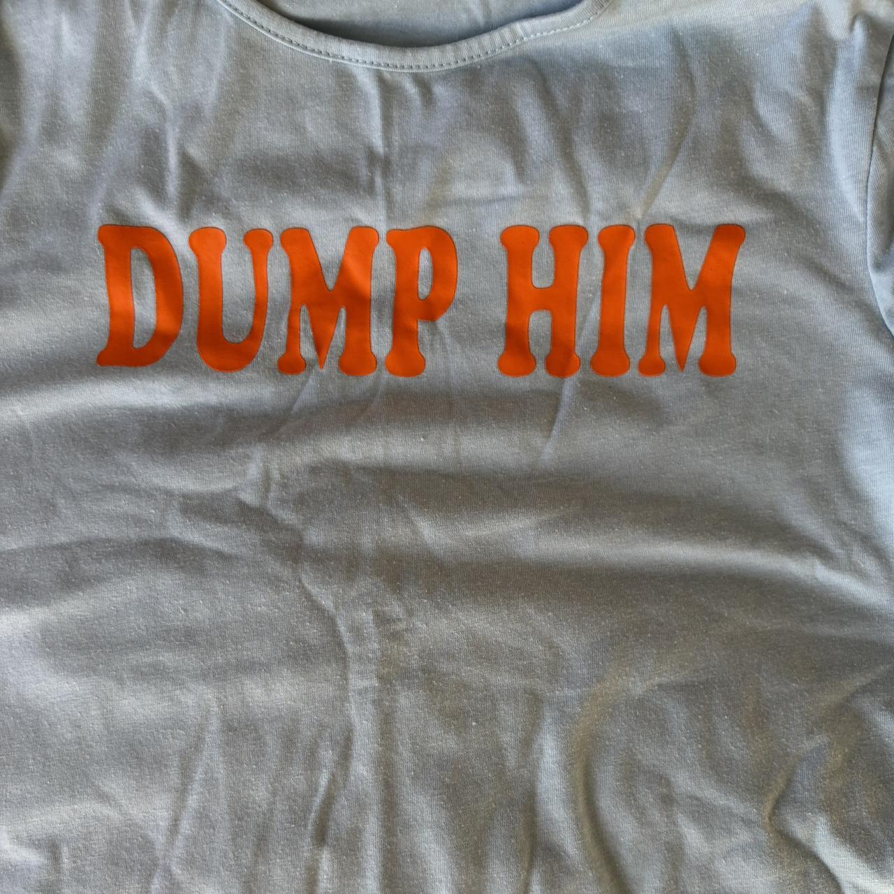 britney spears dump him baby tee fit xs/small - Depop