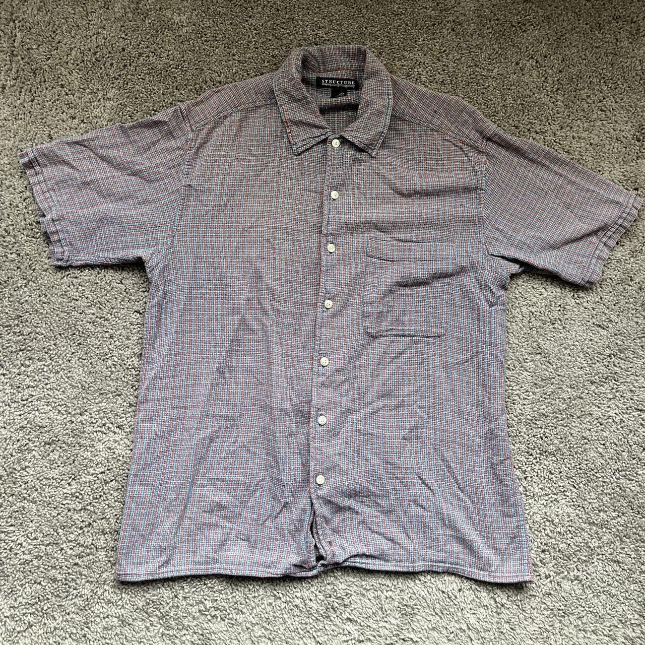 Structure Flannel Tee Size M OBO - Depop