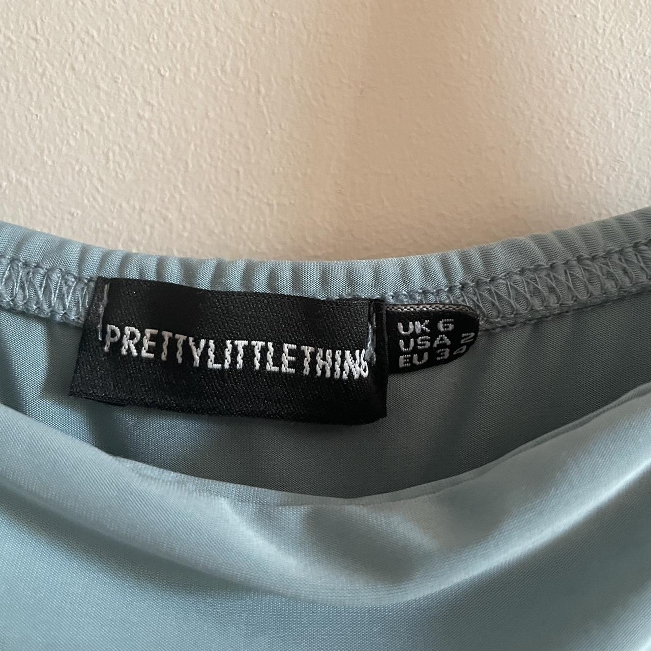 Blue Bodycon Dress from PLT Stretchy material so... - Depop