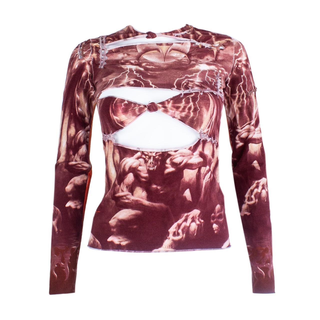 Gaultier demon top. Marked L. Fits xs-m Follow... - Depop