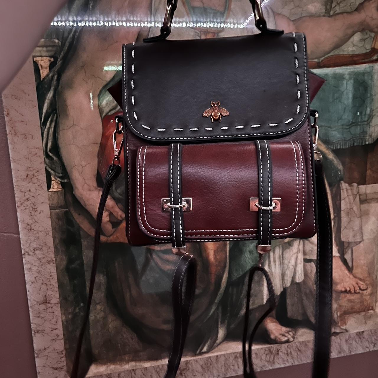 bee backpack mini bag used lightly grunge fairycore - Depop