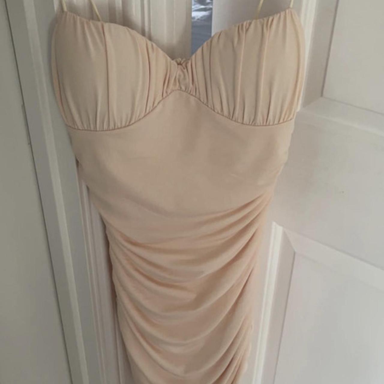 SHEIN Women's Cream Dress | Depop